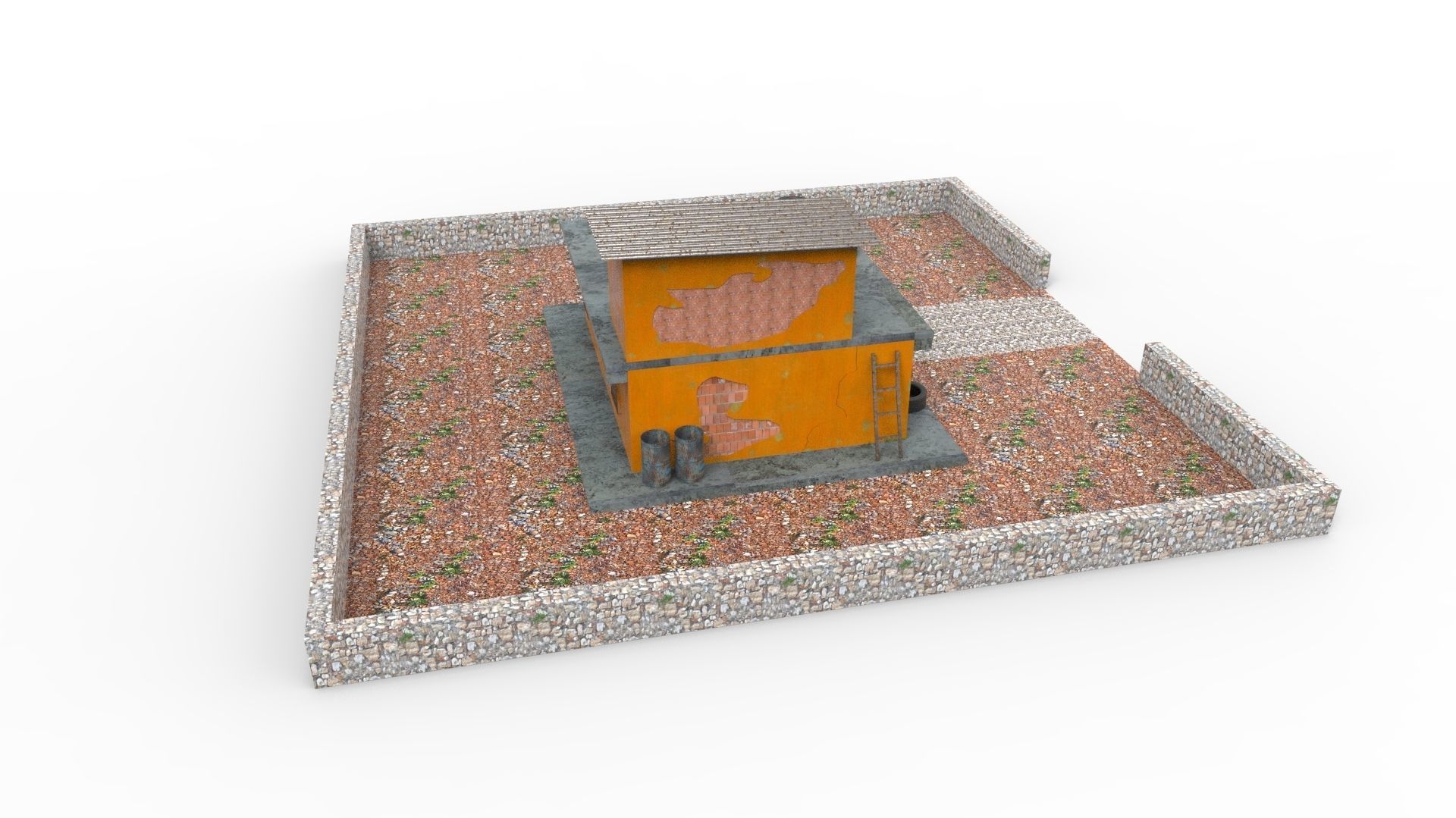 3D model SLUM- OLD HOUSE-01 VR / AR / low-poly | CGTrader