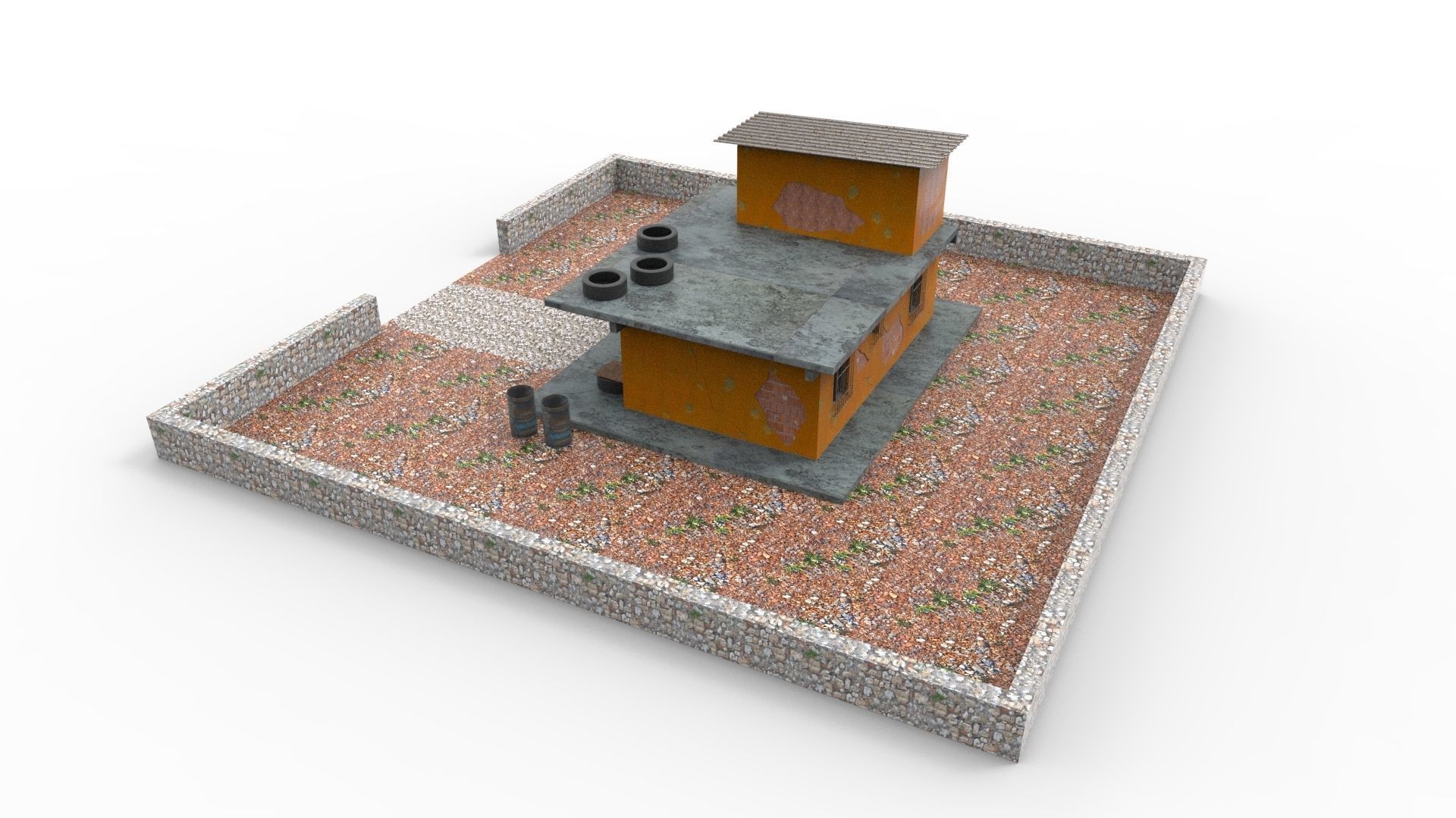3D model SLUM- OLD HOUSE-01 VR / AR / low-poly | CGTrader