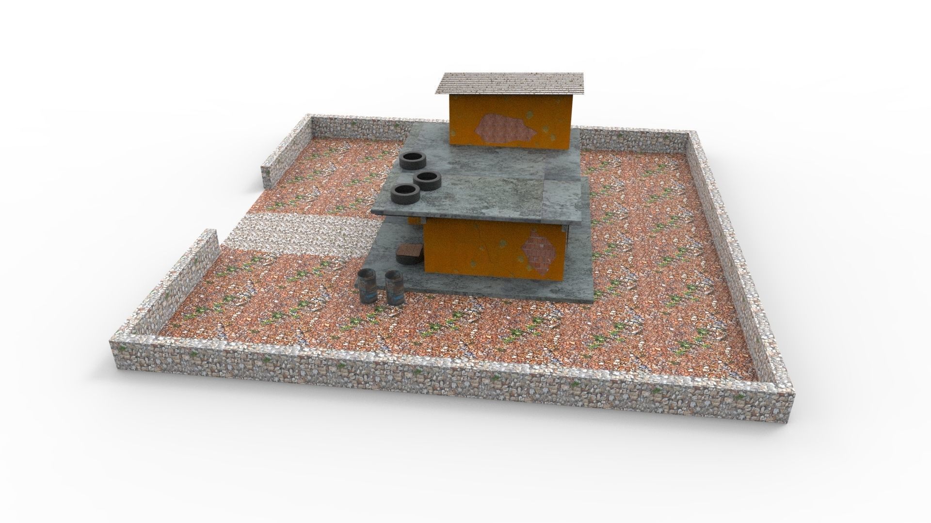 3D model SLUM- OLD HOUSE-01 VR / AR / low-poly | CGTrader