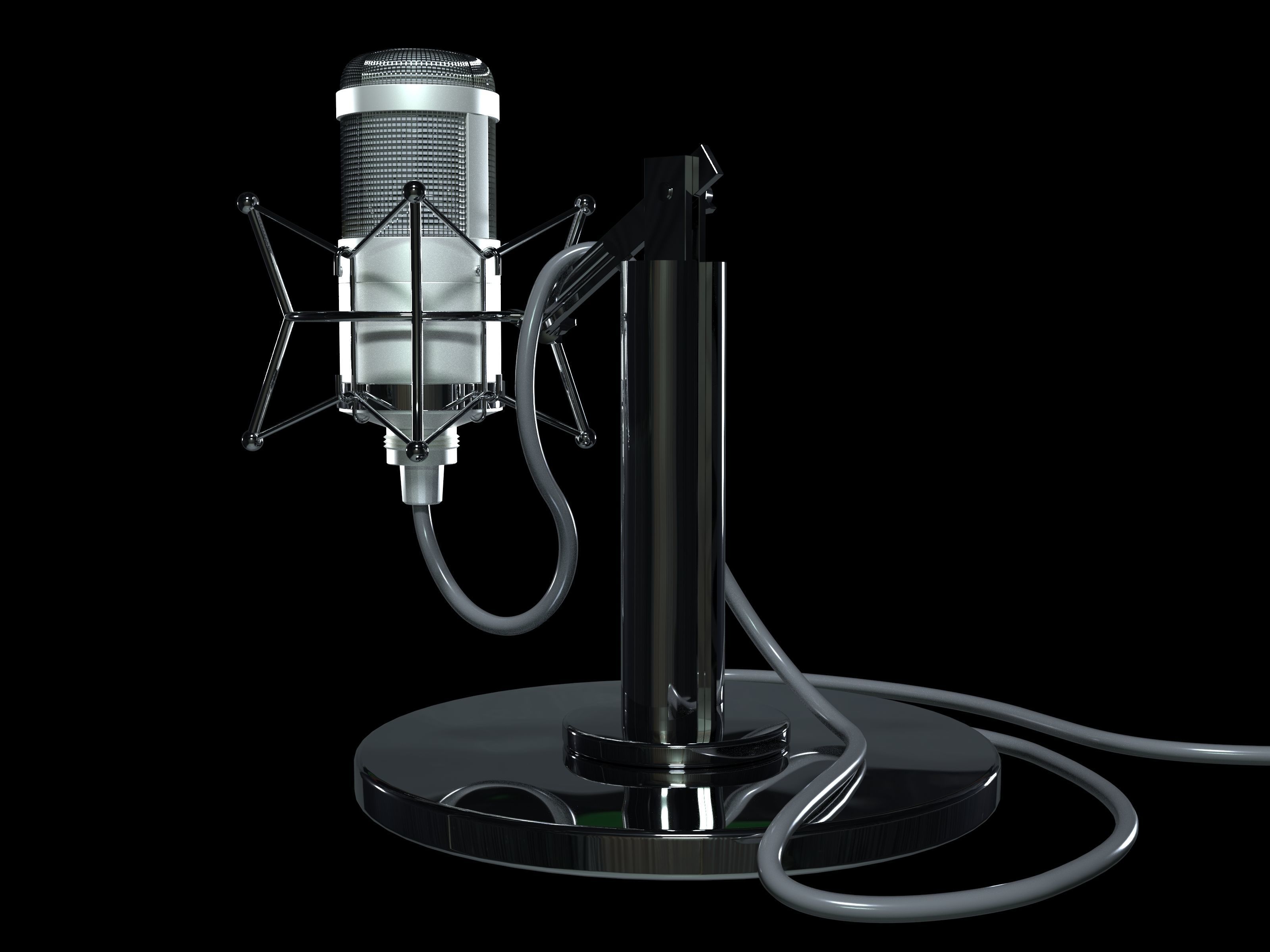 Studio Tube Neuman M147 Microphone 3D model | CGTrader