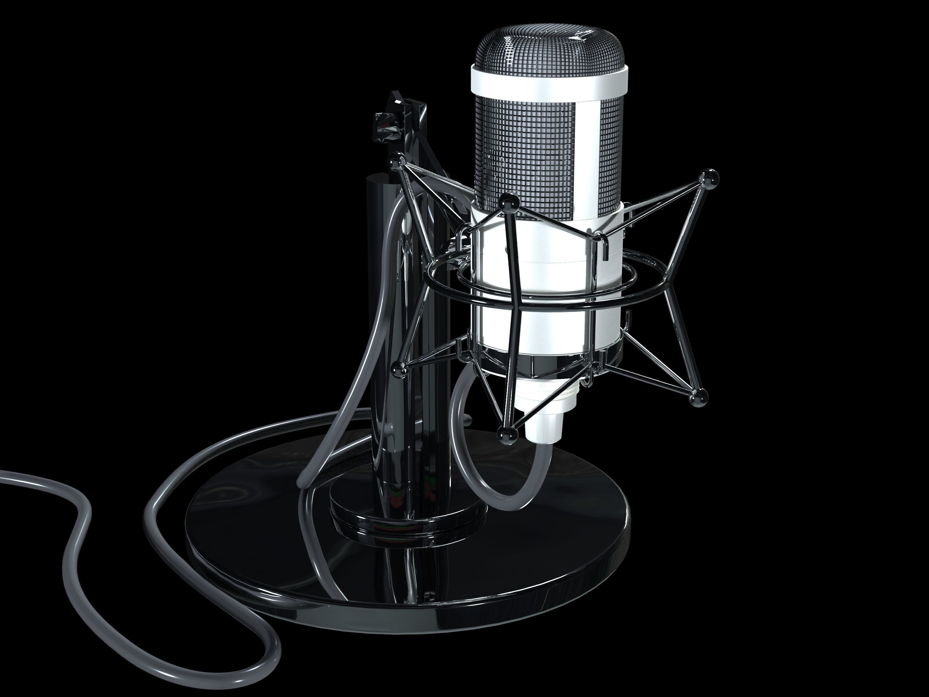 Studio Tube Neuman M147 Microphone 3D model | CGTrader