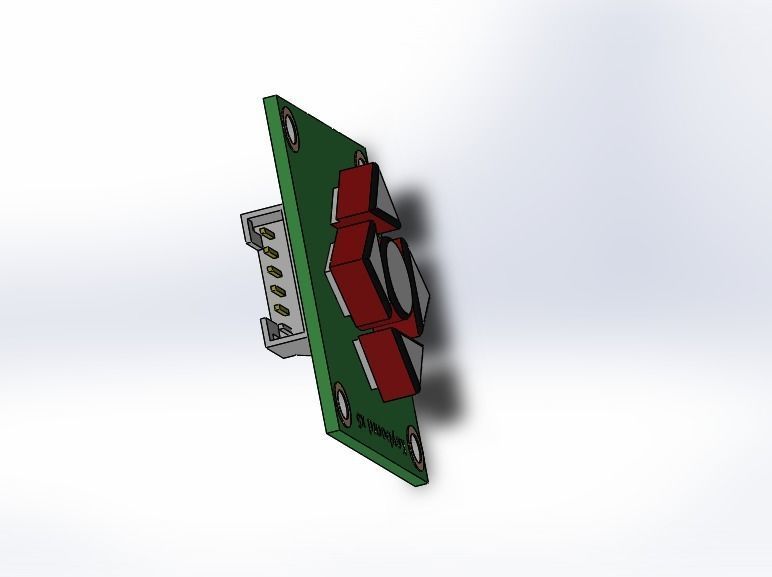 Module PCB Keyboard 4 Arrow 1 Central for Arduino 3D model 3D printable ...