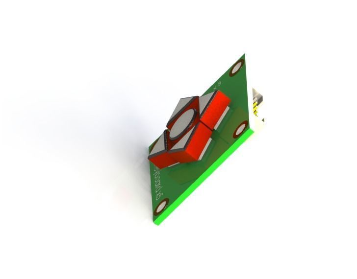 Module PCB Keyboard 4 Arrow 1 Central for Arduino 3D model 3D printable ...