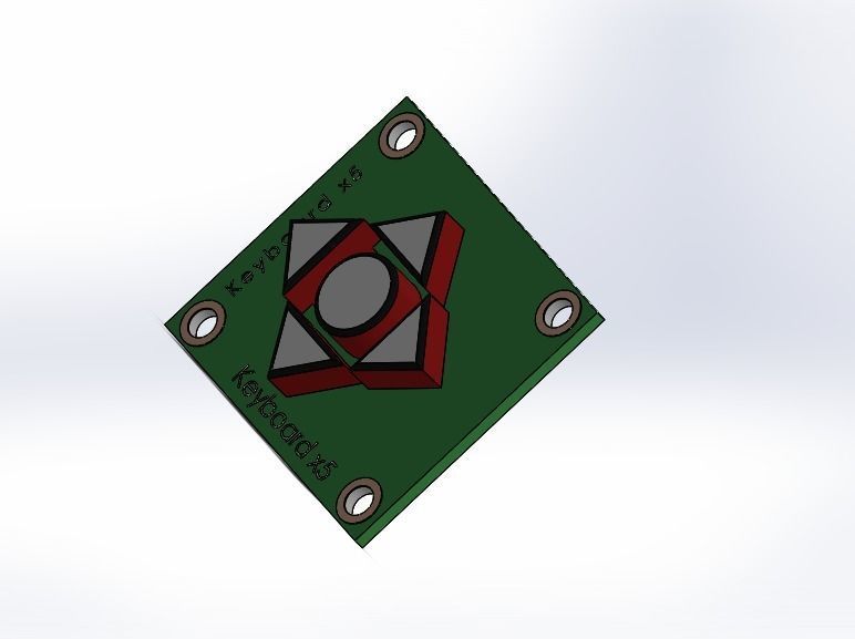 Module PCB Keyboard 4 Arrow 1 Central for Arduino 3D model 3D printable ...