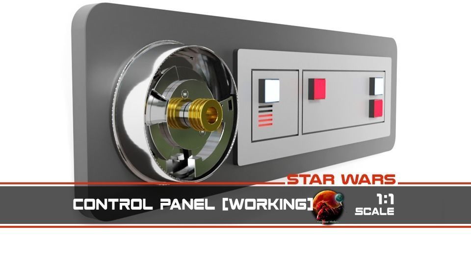 Star Wars Control panel working version 3D model 3D printable | CGTrader