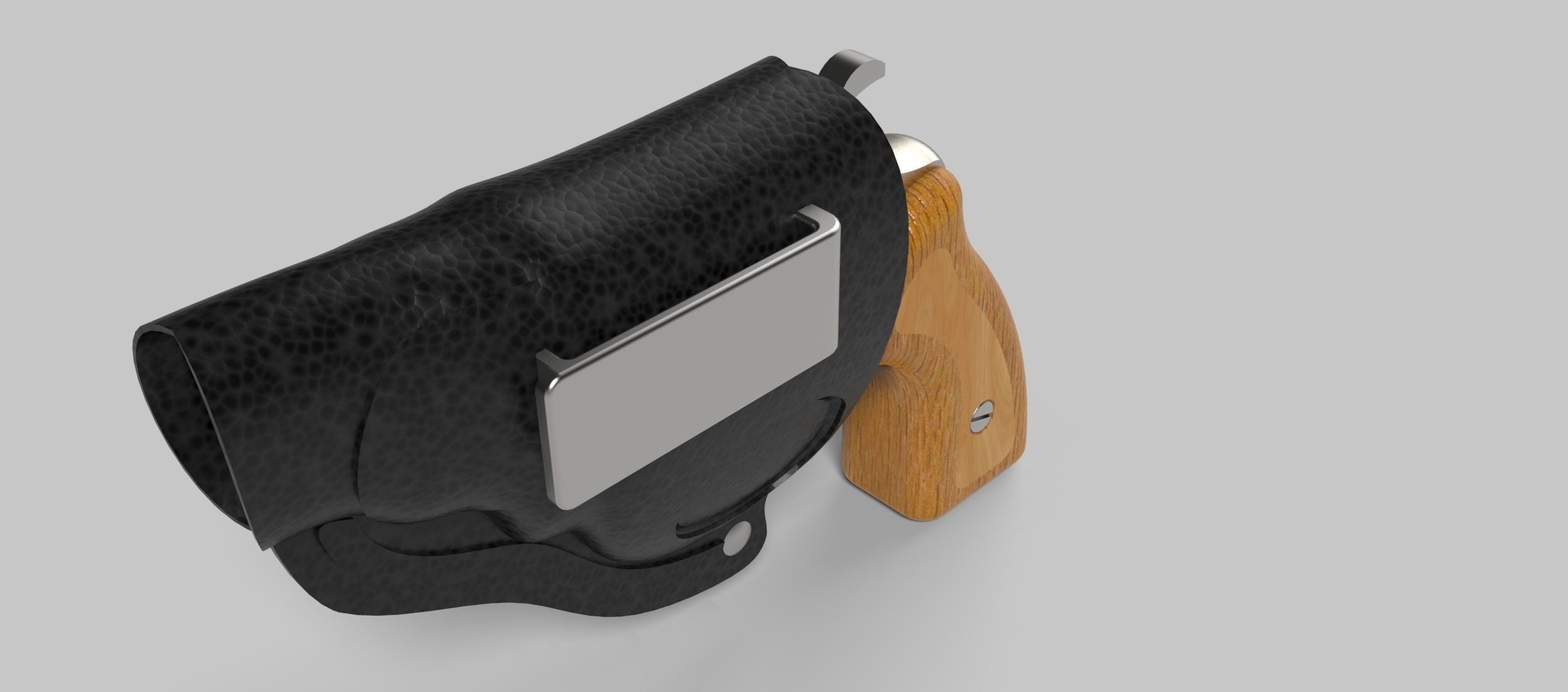 Mauser K50 gun with holster 3D | CGTrader