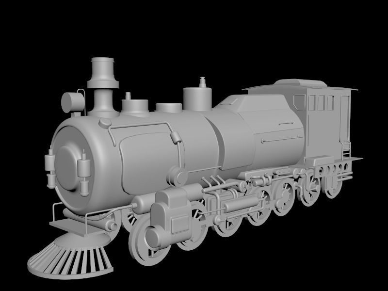 Simple train model 3D model | CGTrader