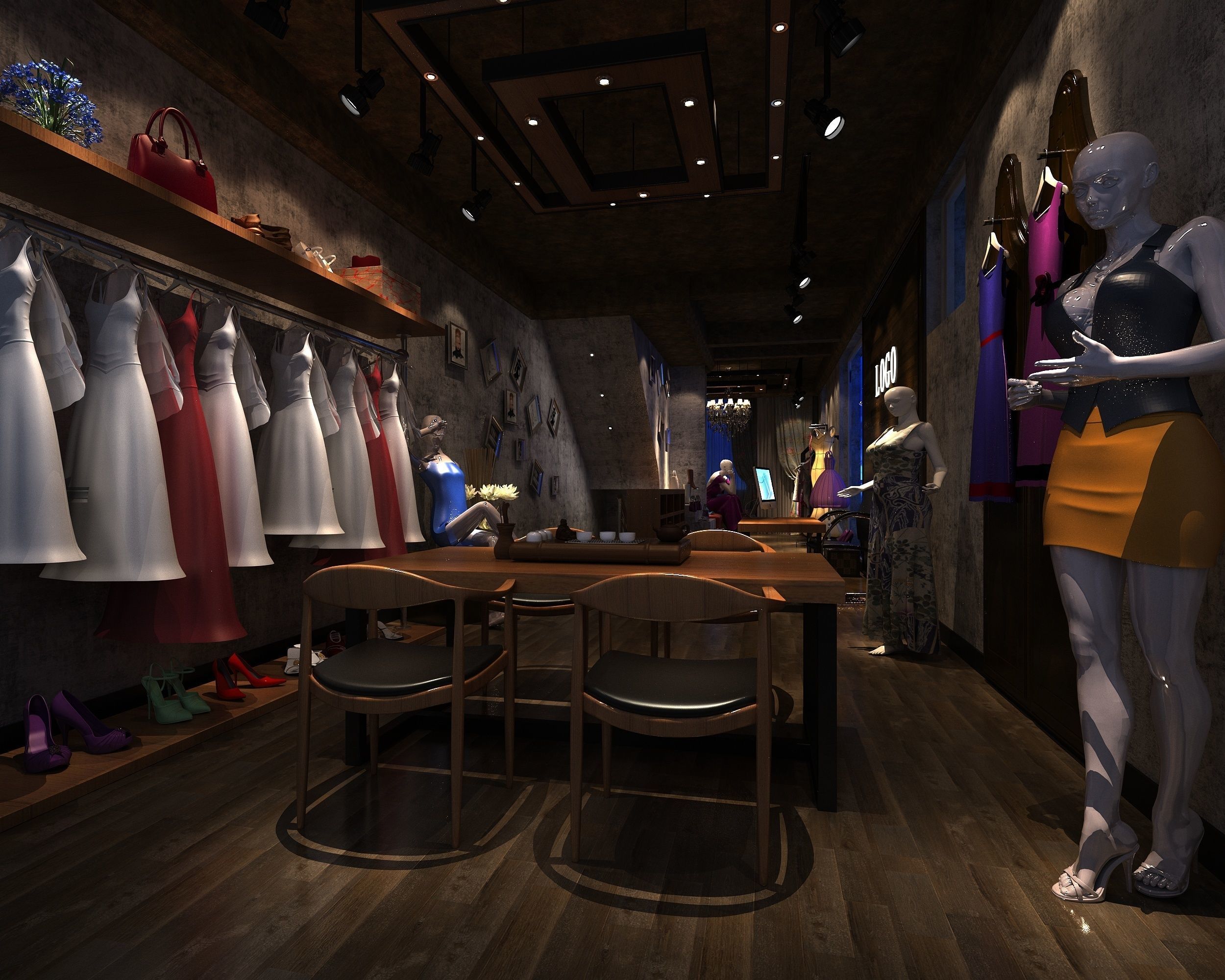 Clothing Store 3D model 3D printable | CGTrader