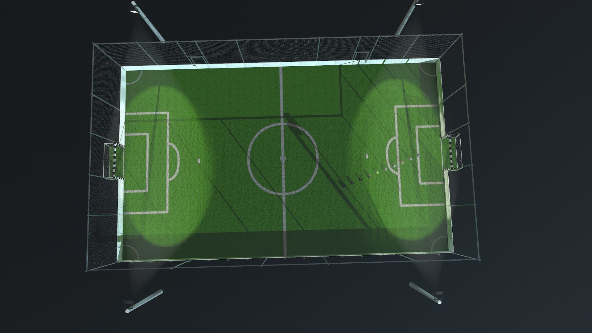 3D model Soccer field VR / AR / low-poly | CGTrader