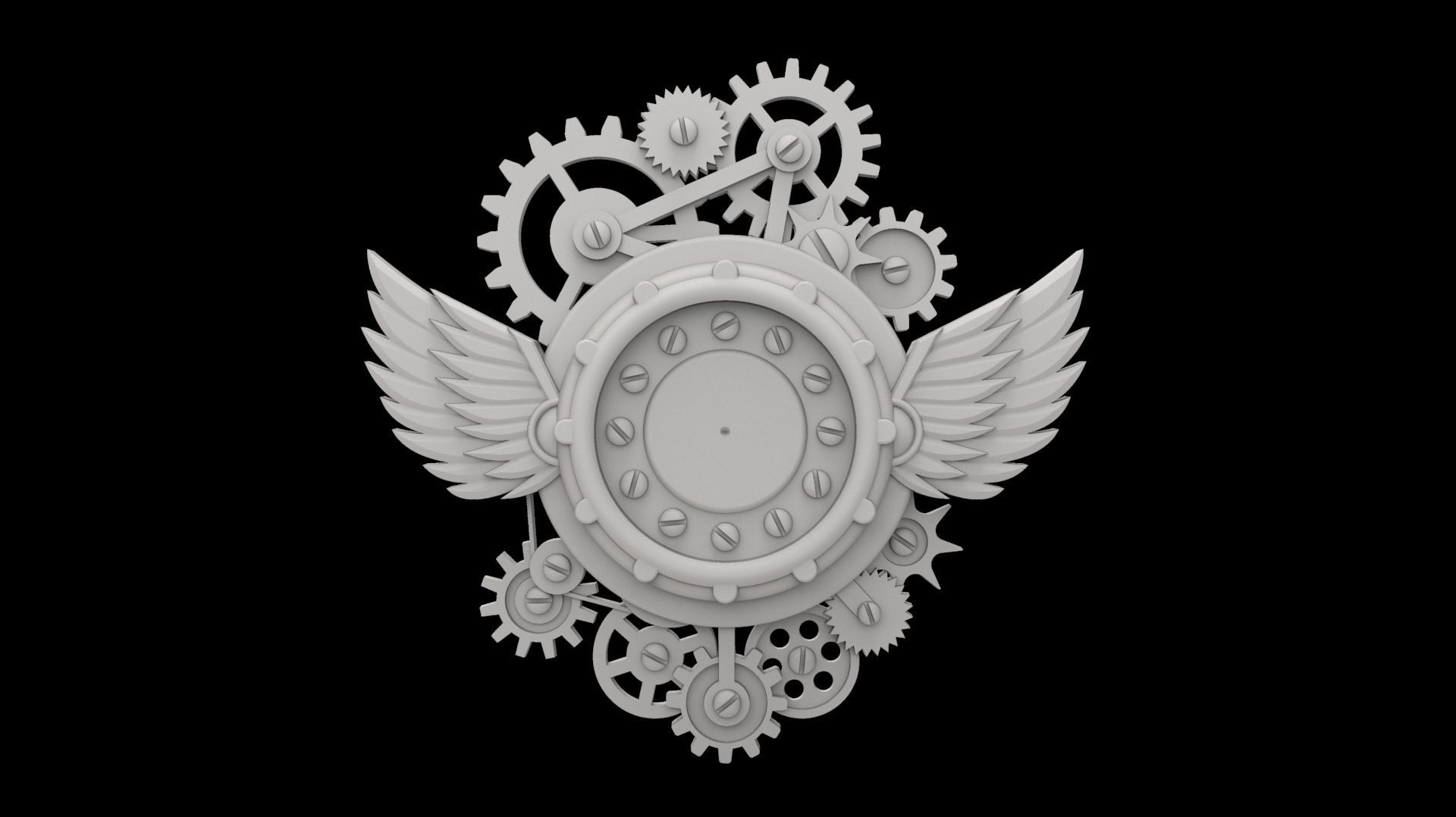 Wall clock 3d stl models for artcam 2