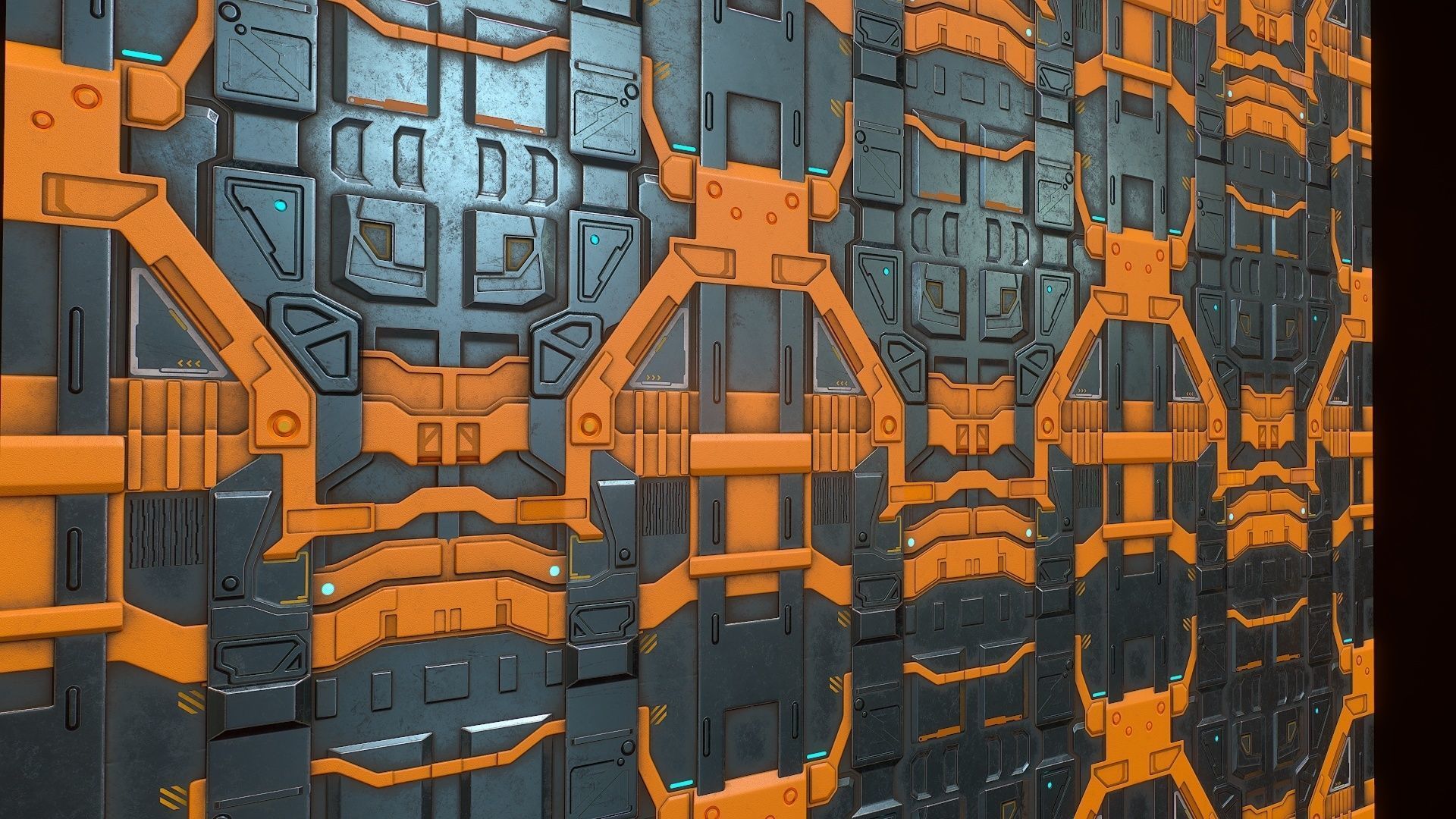 Texture Sci fi panels tileable detailed textures VR / AR / low-poly ...