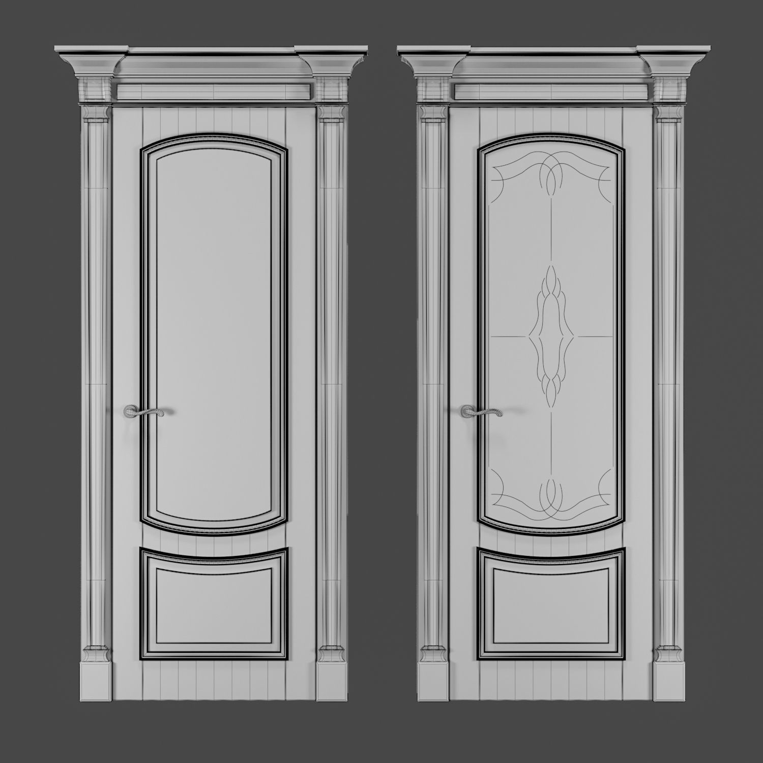 Classic doors 3D model | CGTrader