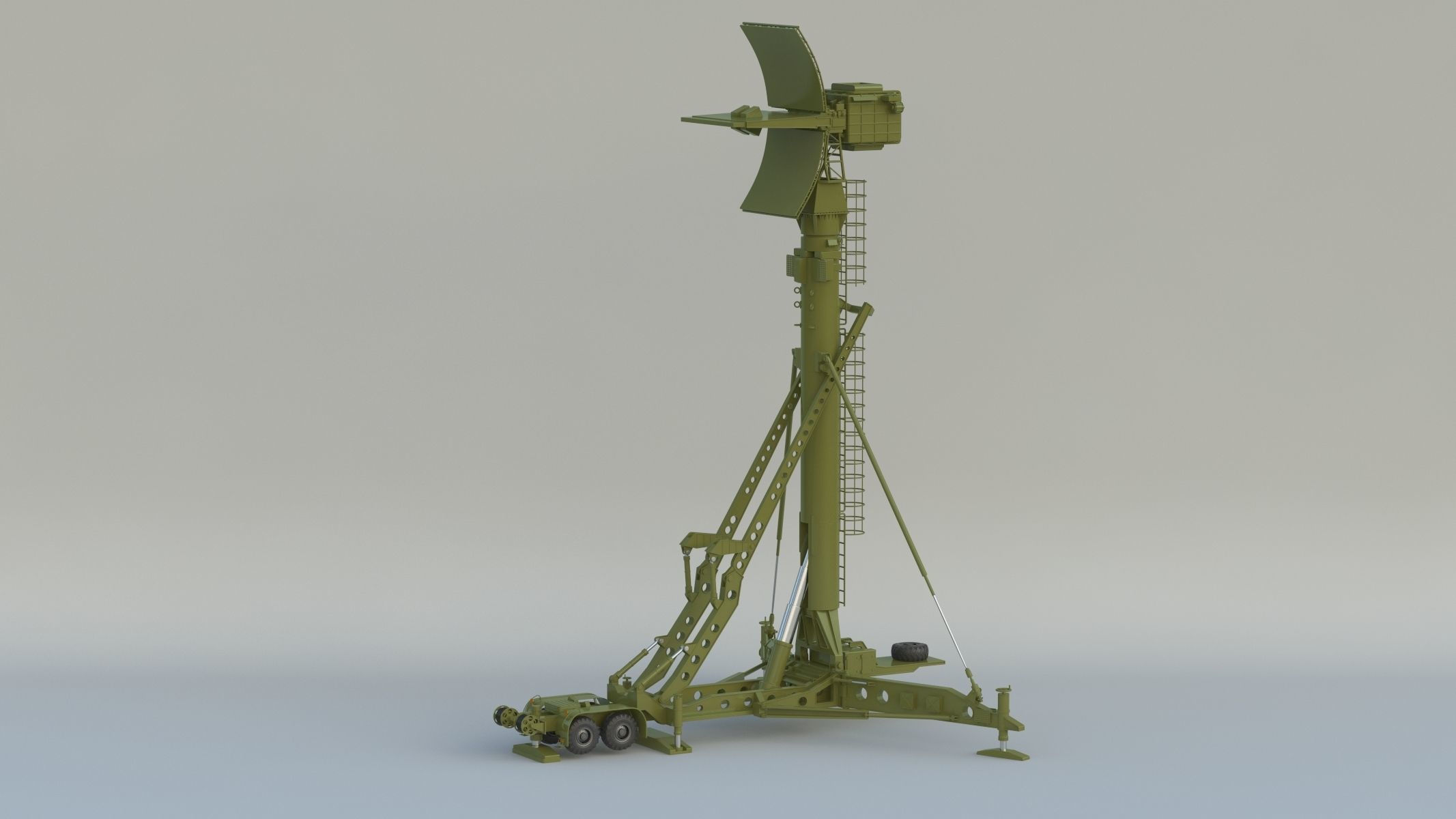40V6MD Clam Shell Mast Radar 3D model | CGTrader