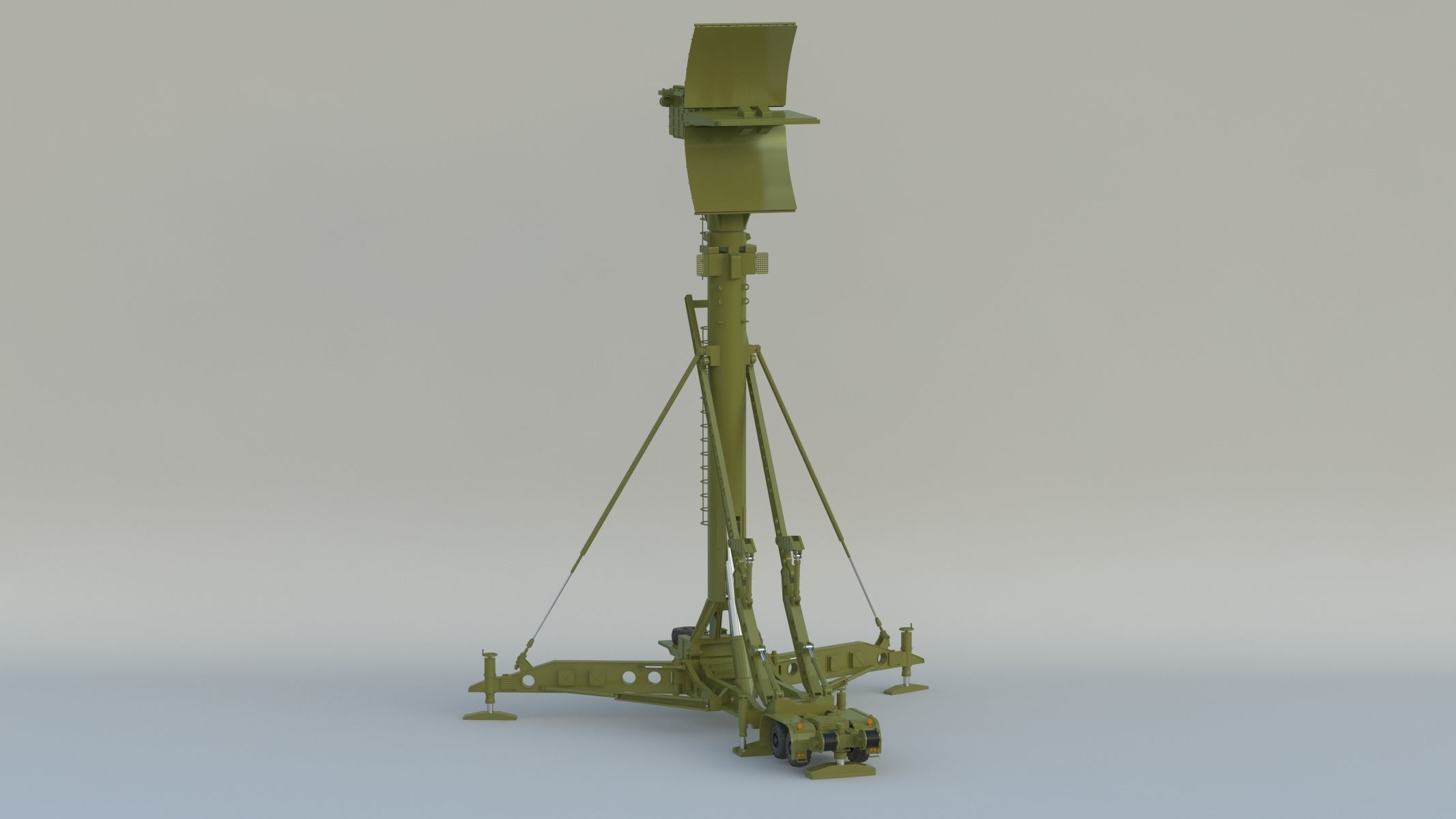40V6MD Clam Shell Mast Radar 3D model | CGTrader