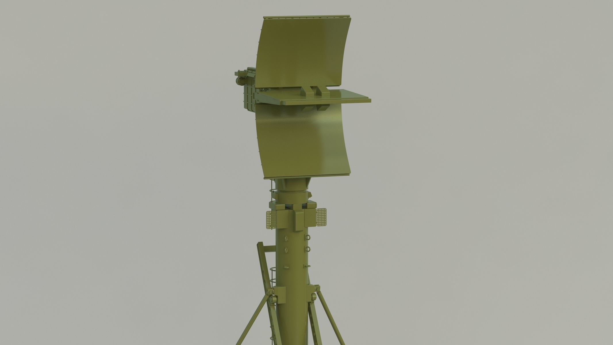 40V6MD Clam Shell Mast Radar 3D model | CGTrader