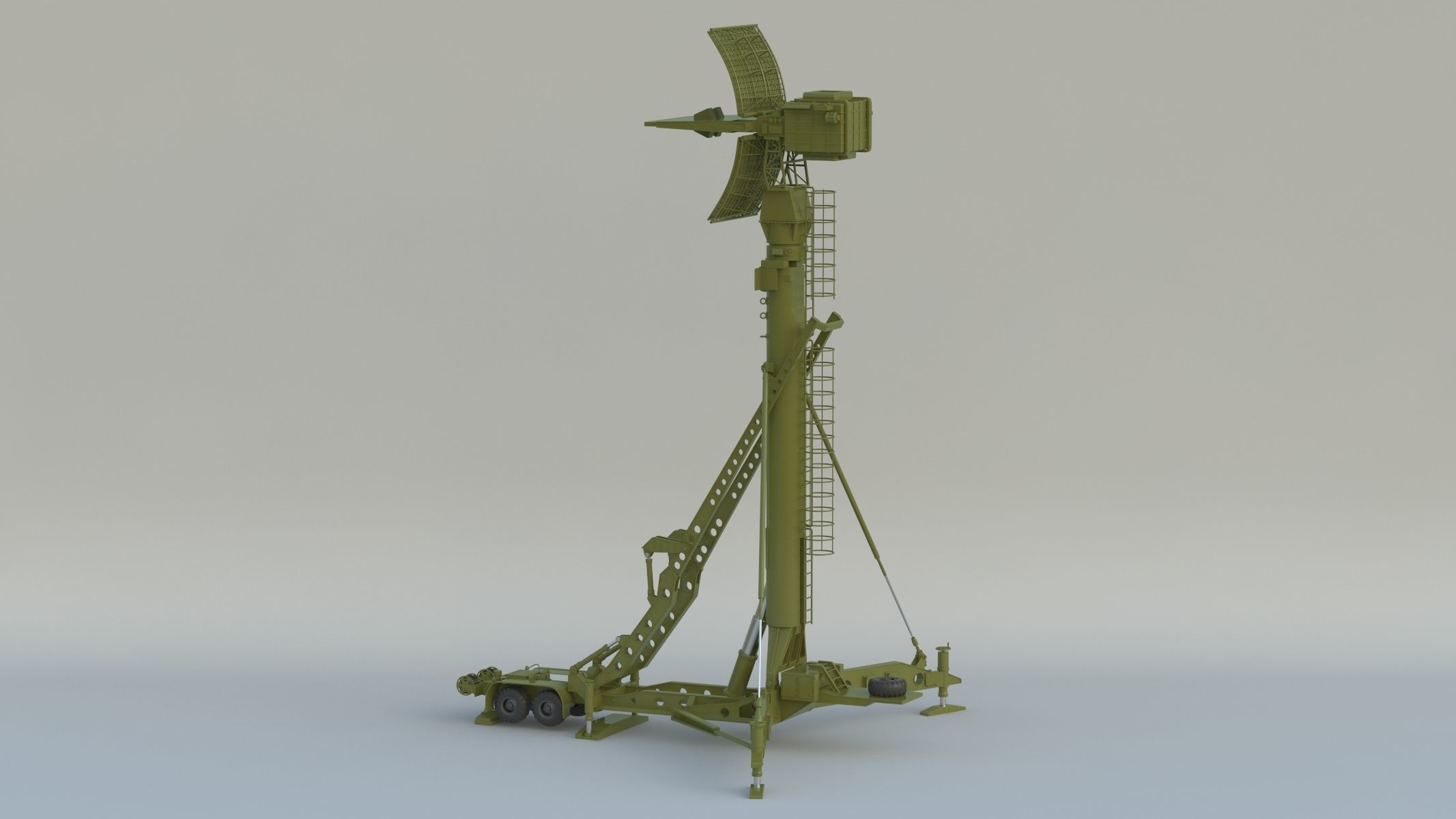 40V6MD Clam Shell Mast Radar 3D model | CGTrader
