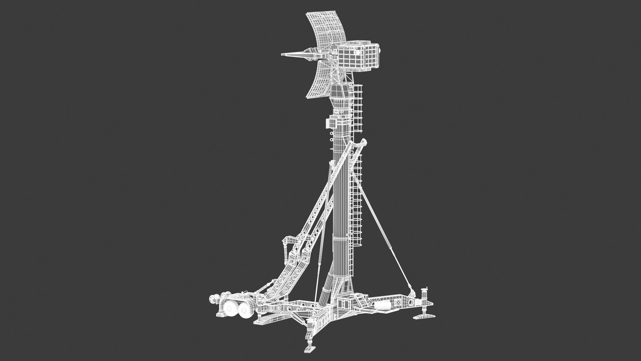 40V6MD Clam Shell Mast Radar 3D model | CGTrader