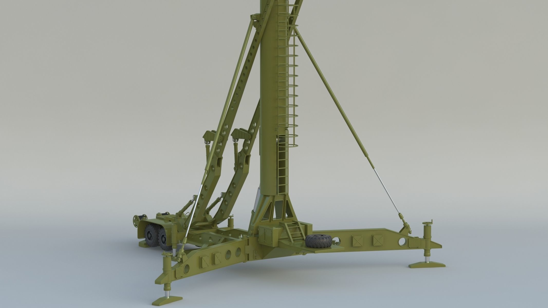 40V6MD Clam Shell Mast Radar 3D model | CGTrader