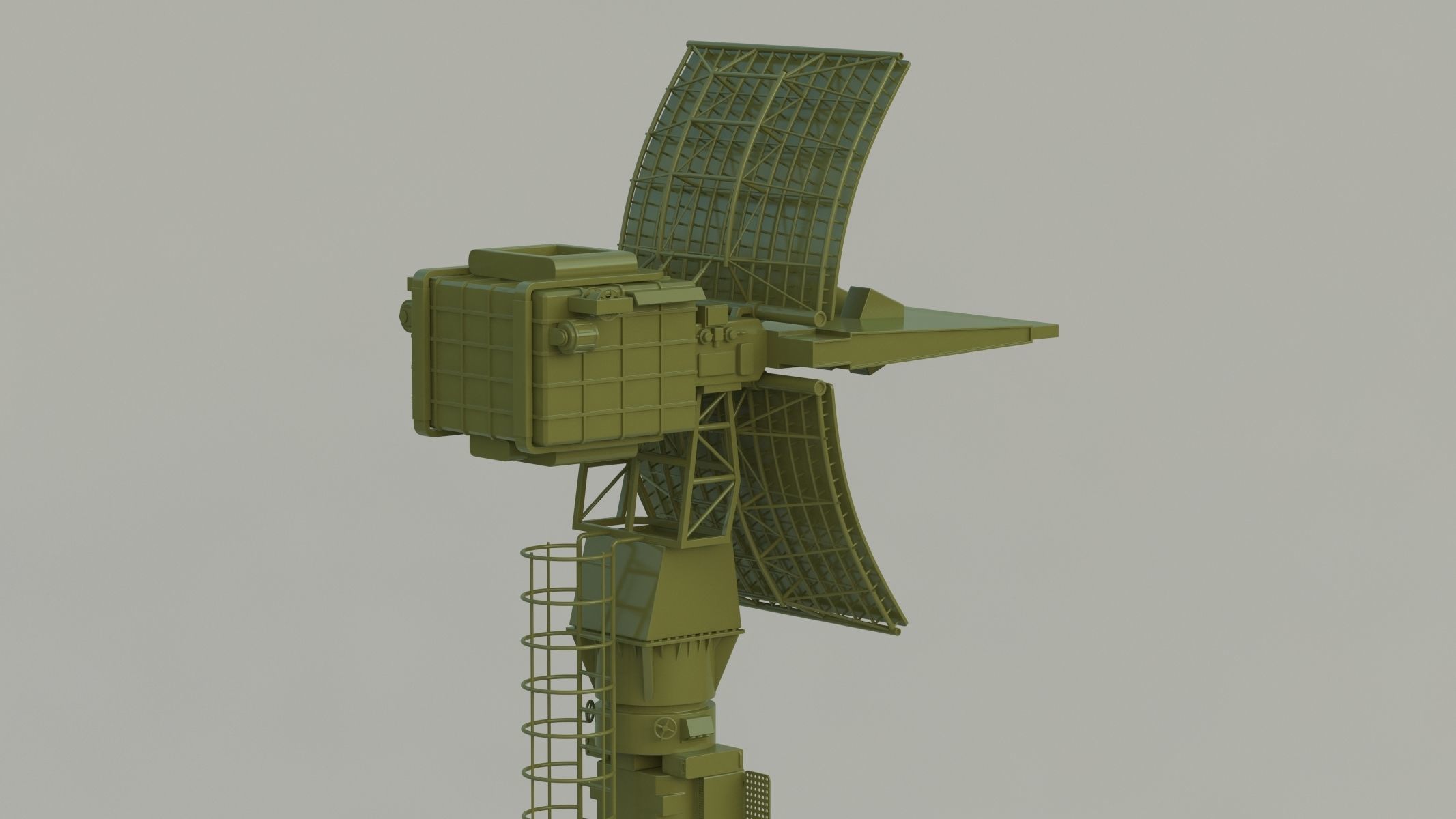 40V6MD Clam Shell Mast Radar 3D model | CGTrader
