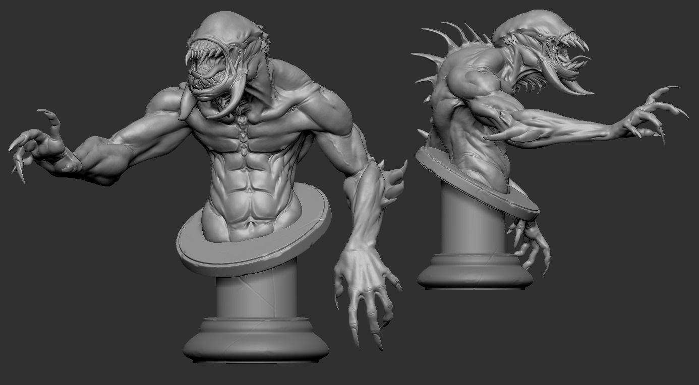 Highpoly of Creepy Demon 3D model | CGTrader