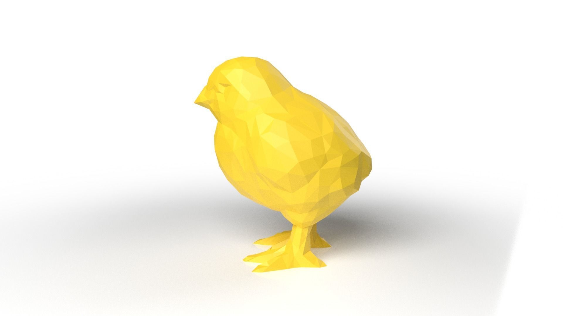 3D model Chick Low Poligonal VR / AR / low-poly | CGTrader