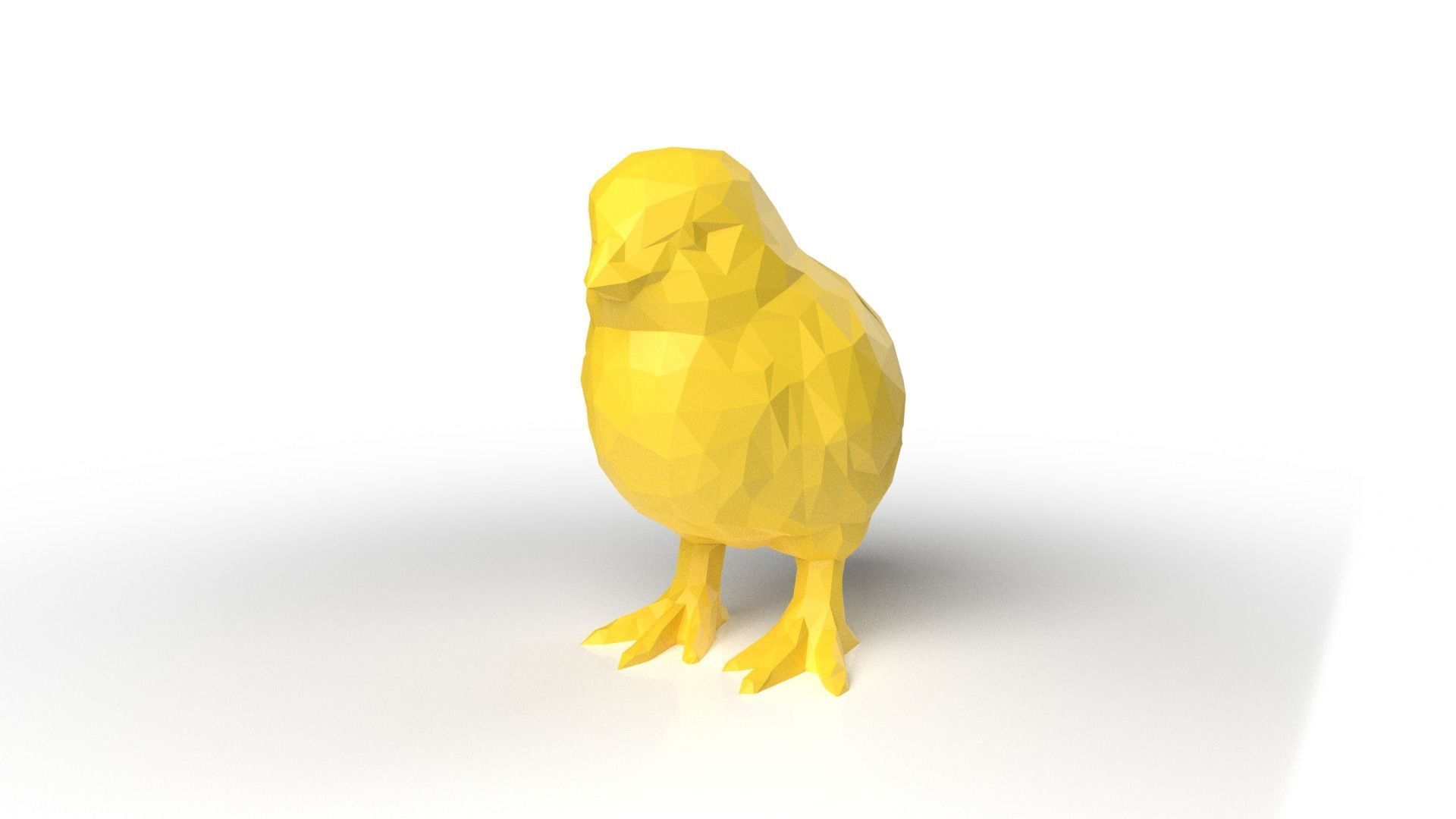 3D model Chick Low Poligonal VR / AR / low-poly | CGTrader