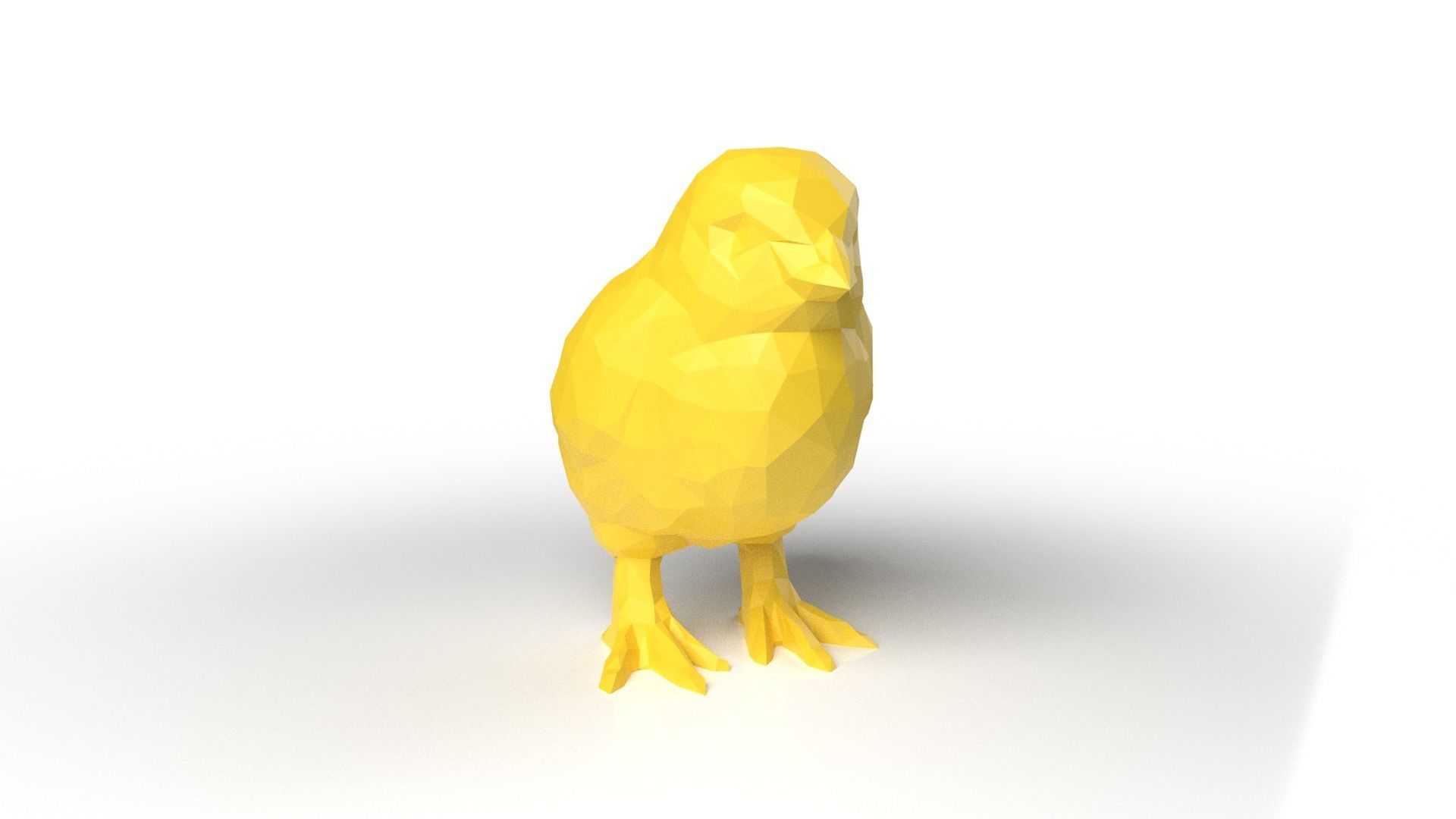 3D model Chick Low Poligonal VR / AR / low-poly | CGTrader
