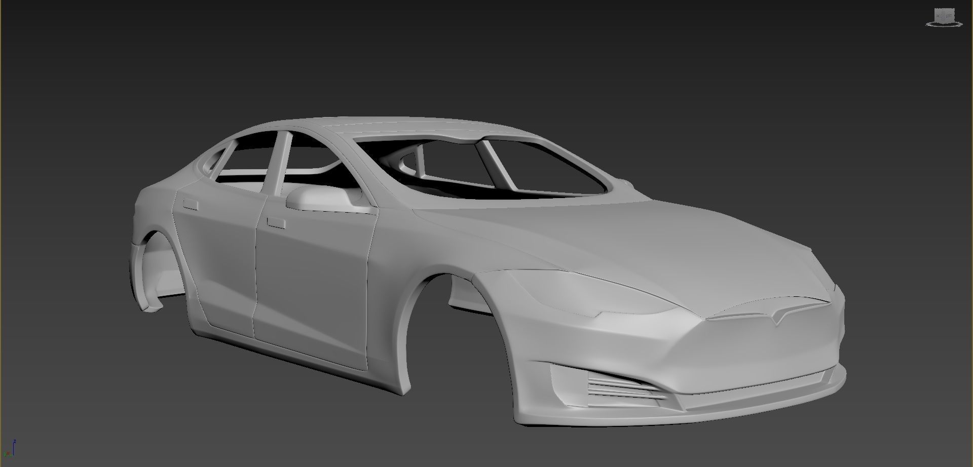 Tesla Model S Body for print 3D model 3D printable | CGTrader