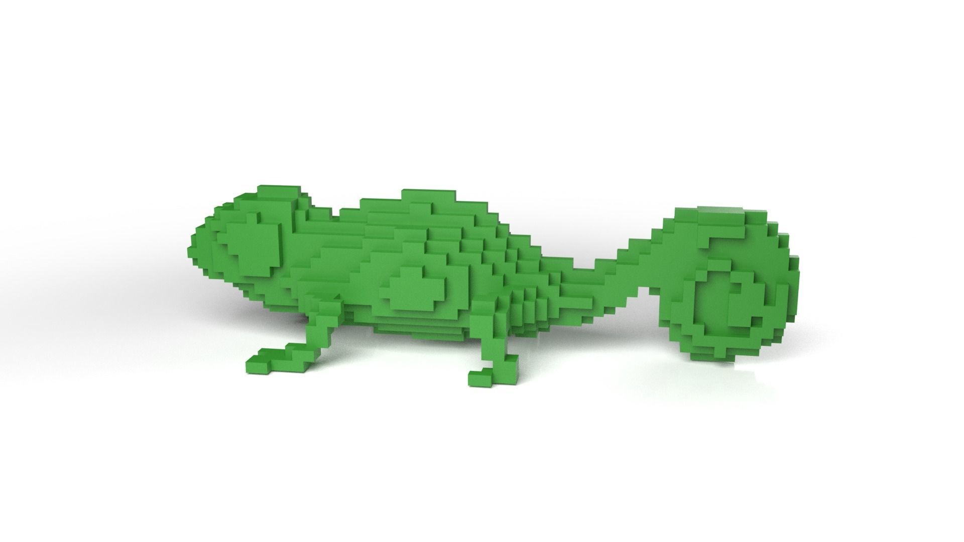 3D model Chameleon Minecraft Voxel VR / AR / low-poly | CGTrader