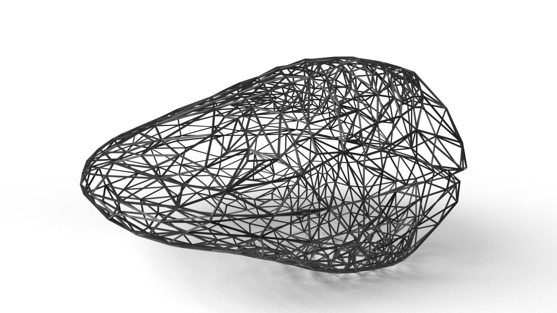 3D model Clam Wireframe VR / AR / low-poly | CGTrader