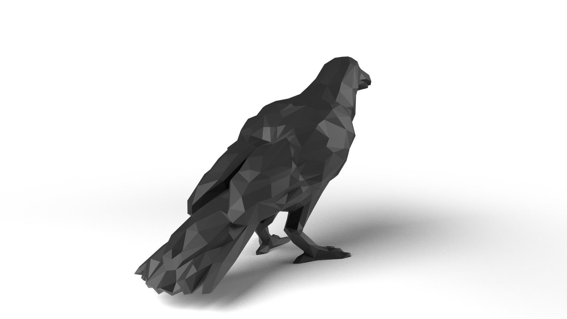 3D model Crow Low Poligonal VR / AR / low-poly | CGTrader