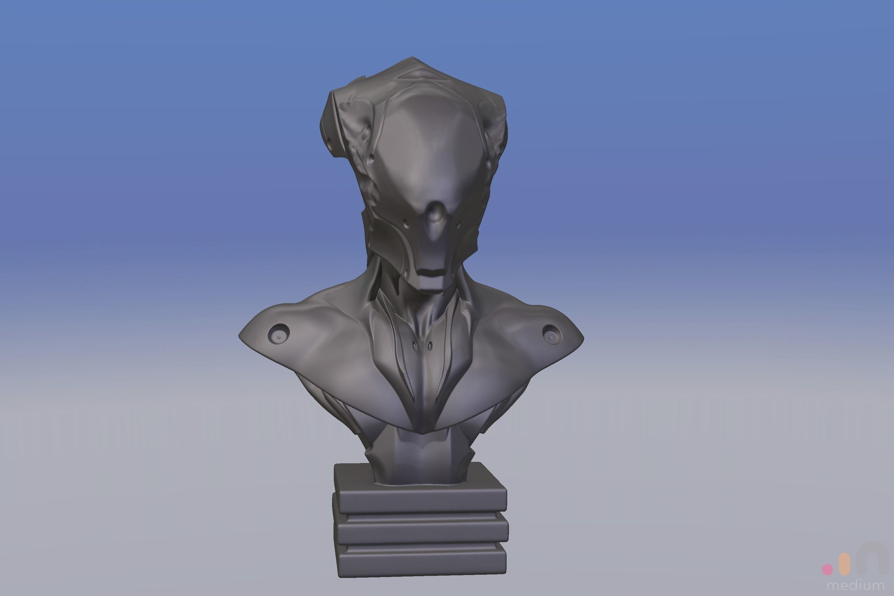 Alien Bust free 3D model 3D printable | CGTrader