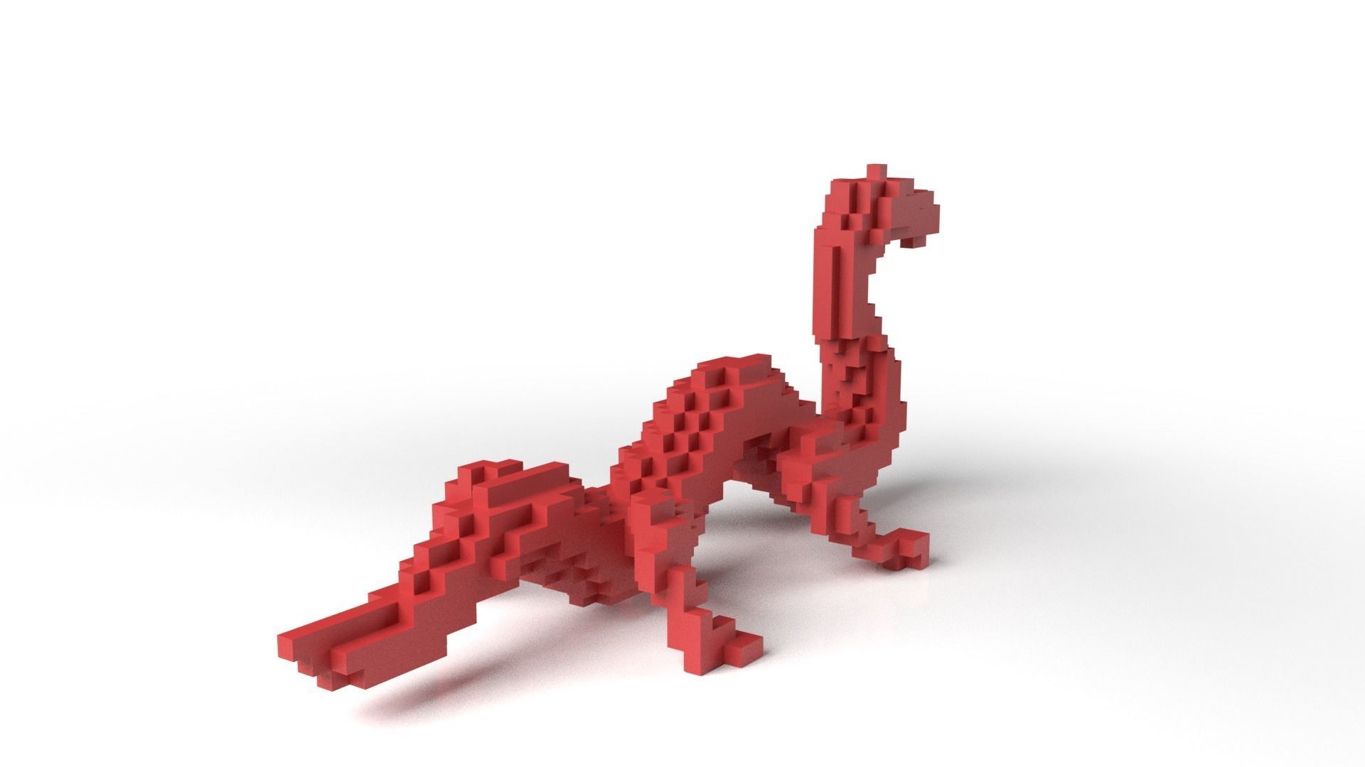 3D model Dragon Minecraft Voxel VR / AR / low-poly | CGTrader
