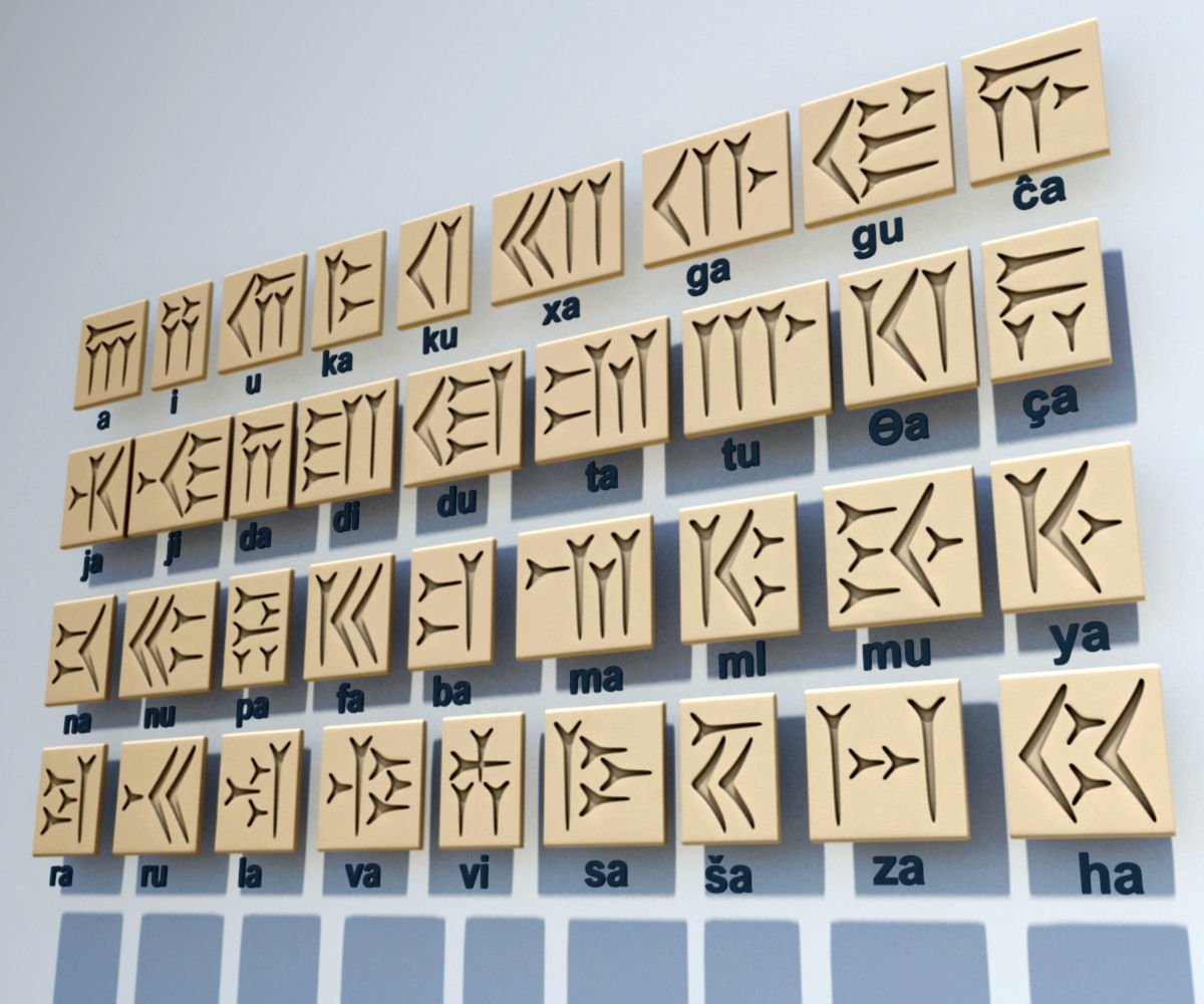 Printable Cuneiform blocks 3D model 3D printable | CGTrader