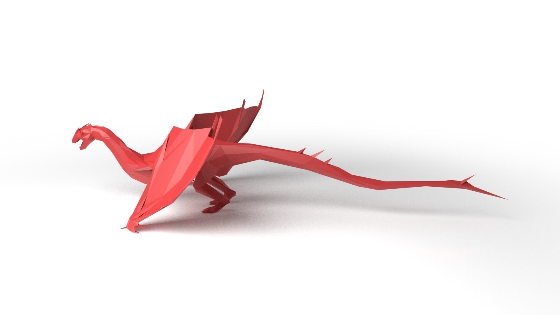 3D model Smaug Low Poligonal VR / AR / low-poly | CGTrader