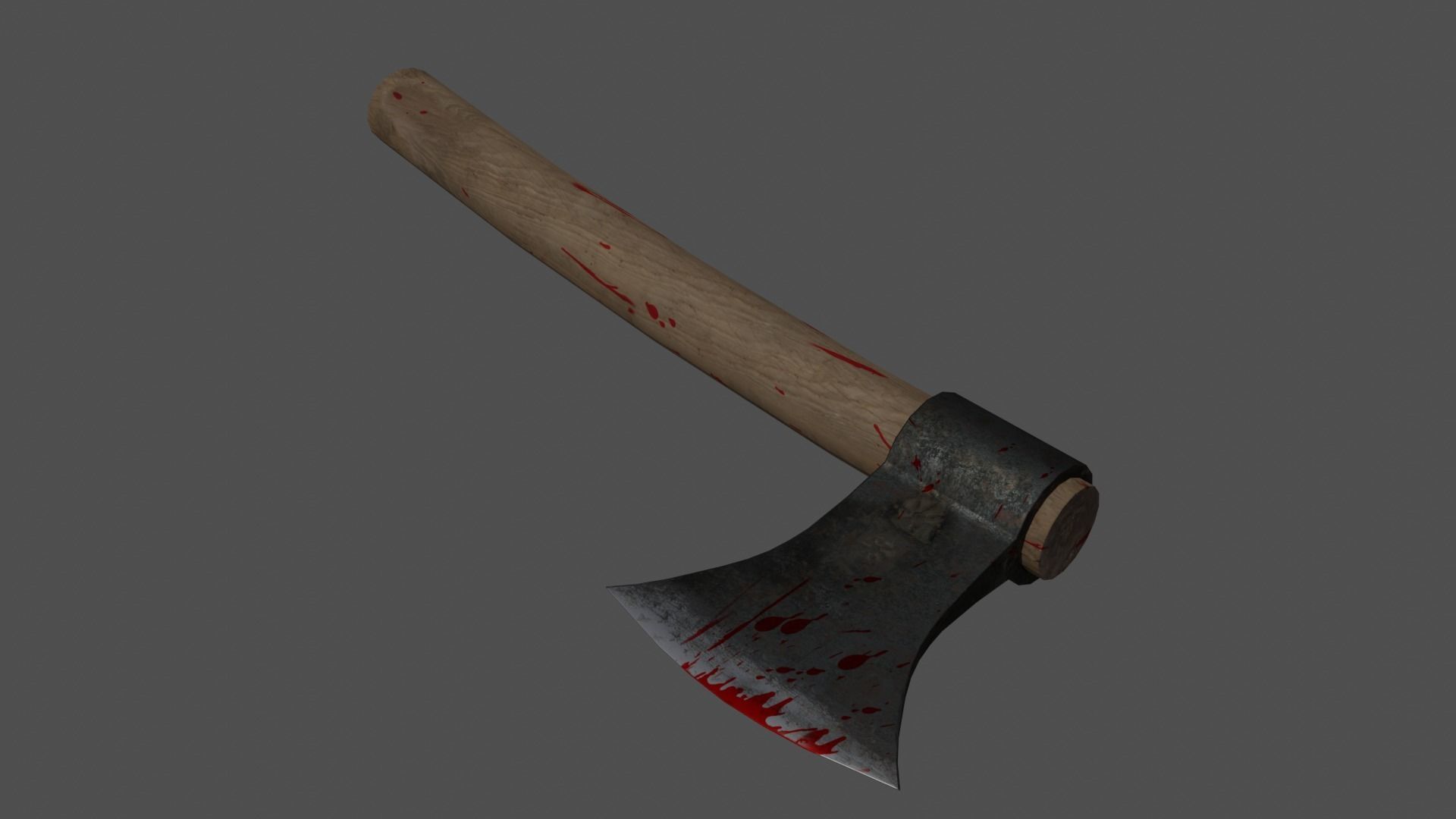 Bloody Axe free VR / AR / low-poly 3D model | CGTrader