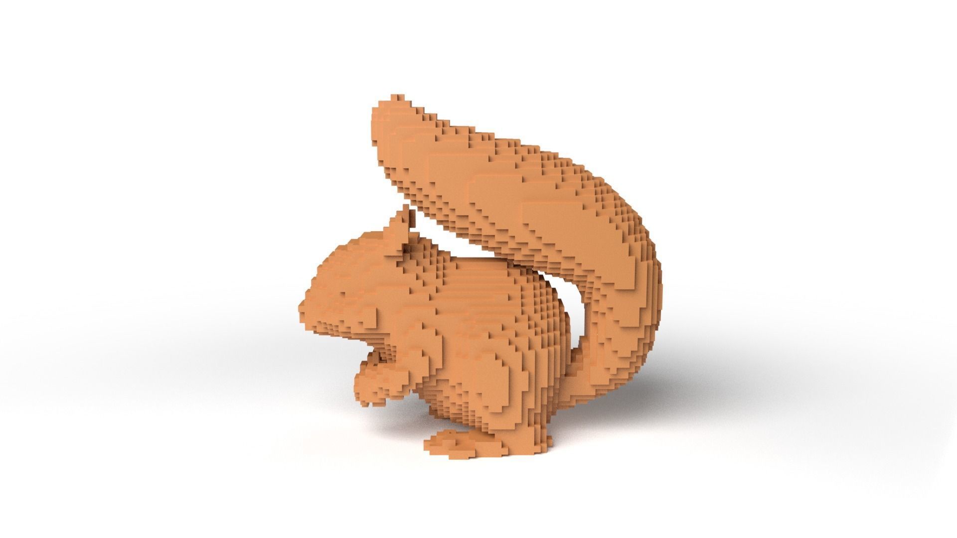 3D model Squirrel Minecraft Voxel VR / AR / low-poly | CGTrader