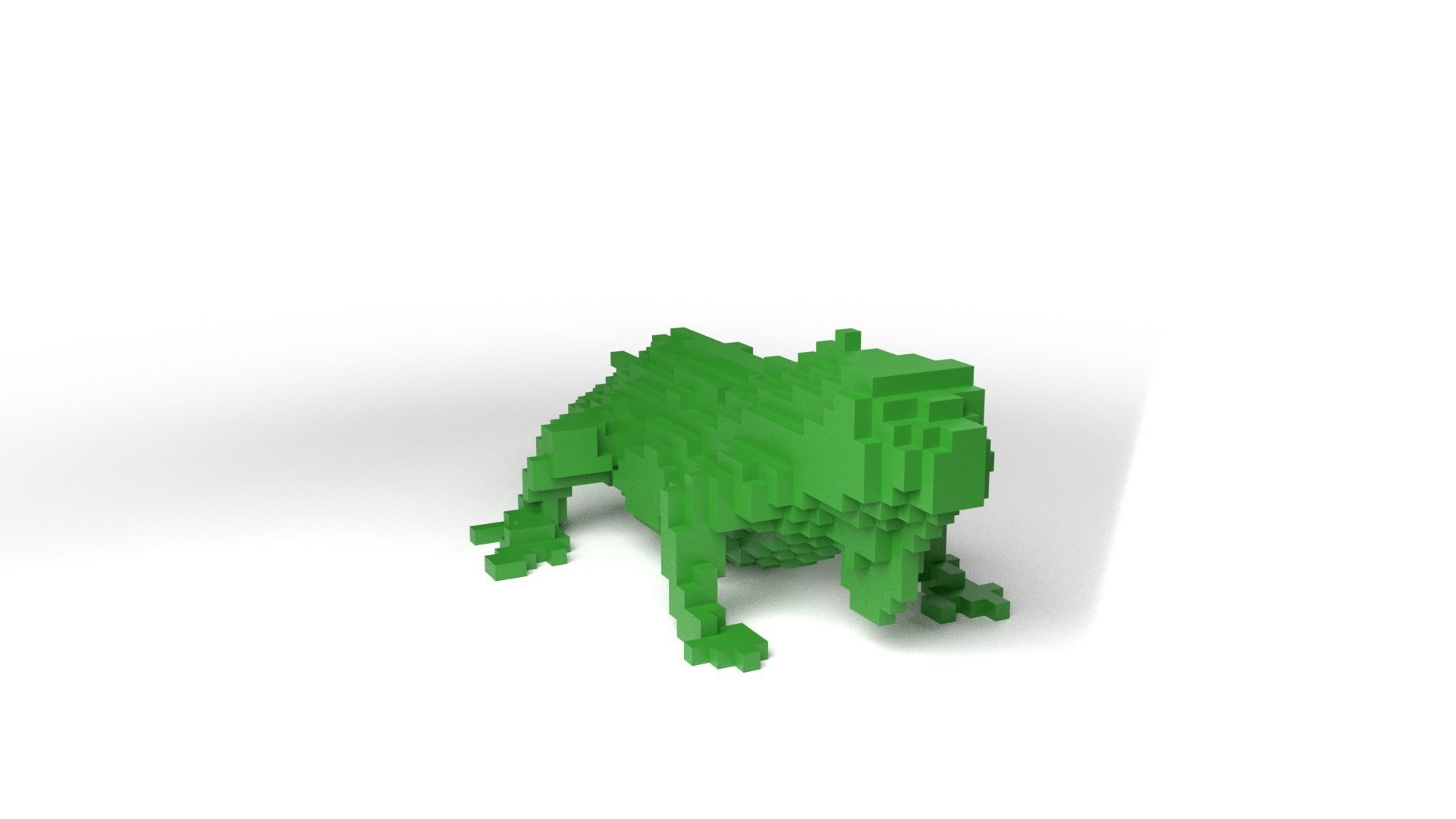 3D model Iguana Minecraft Voxel VR / AR / low-poly | CGTrader