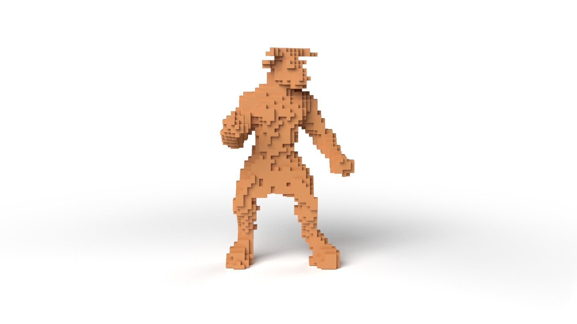 3D model Minotaur Minecraft Voxel VR / AR / low-poly | CGTrader