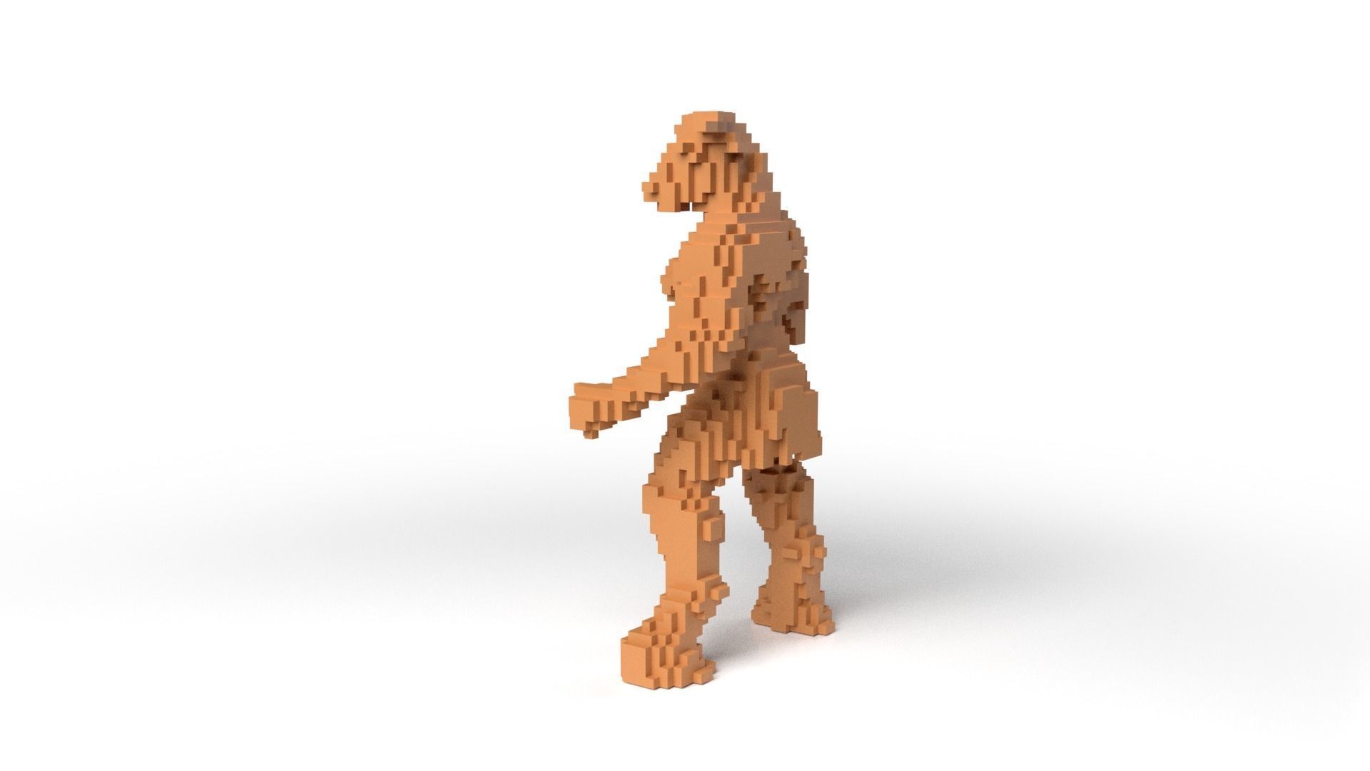3D model Minotaur Minecraft Voxel VR / AR / low-poly | CGTrader