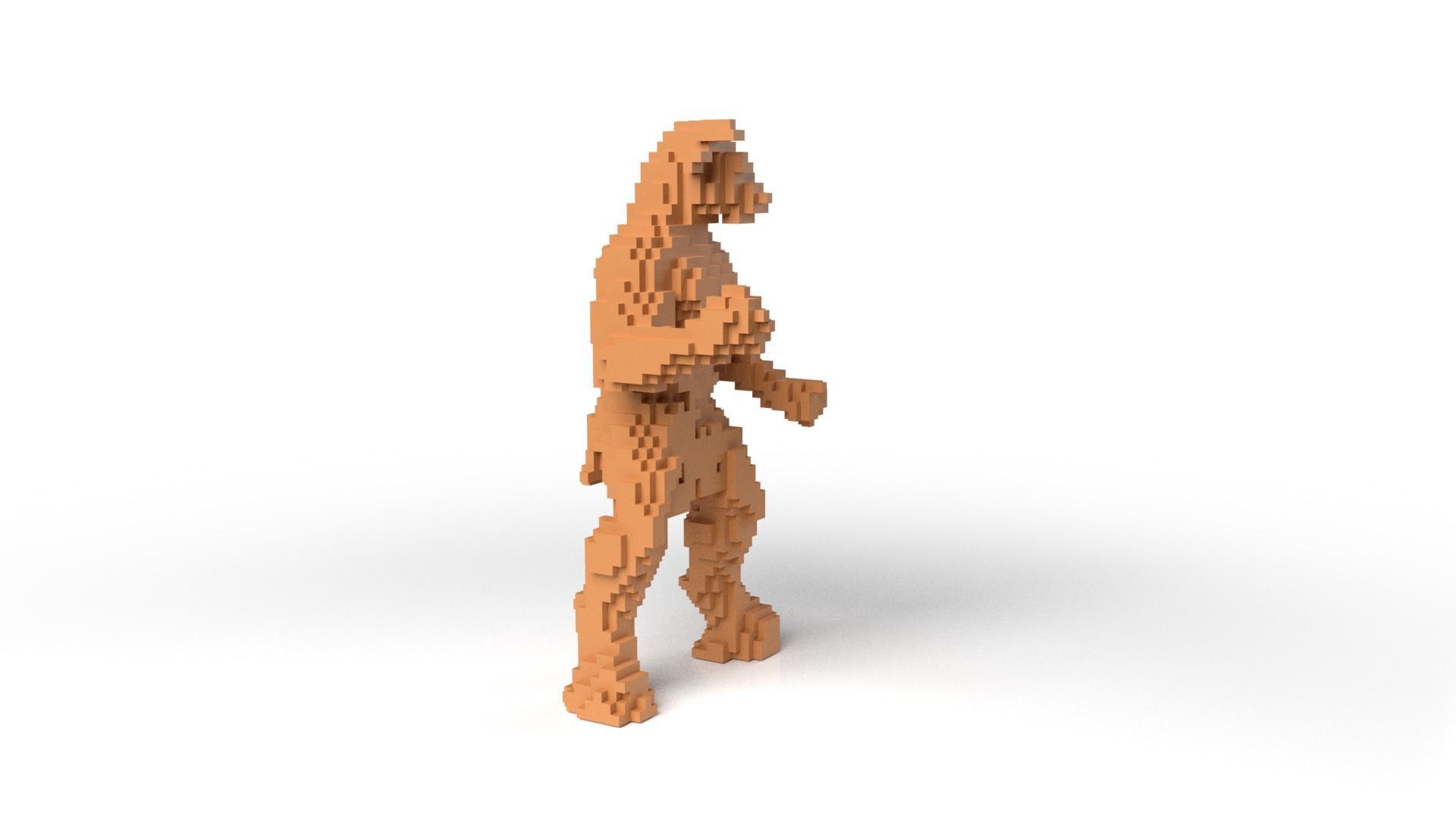 3D model Minotaur Minecraft Voxel VR / AR / low-poly | CGTrader