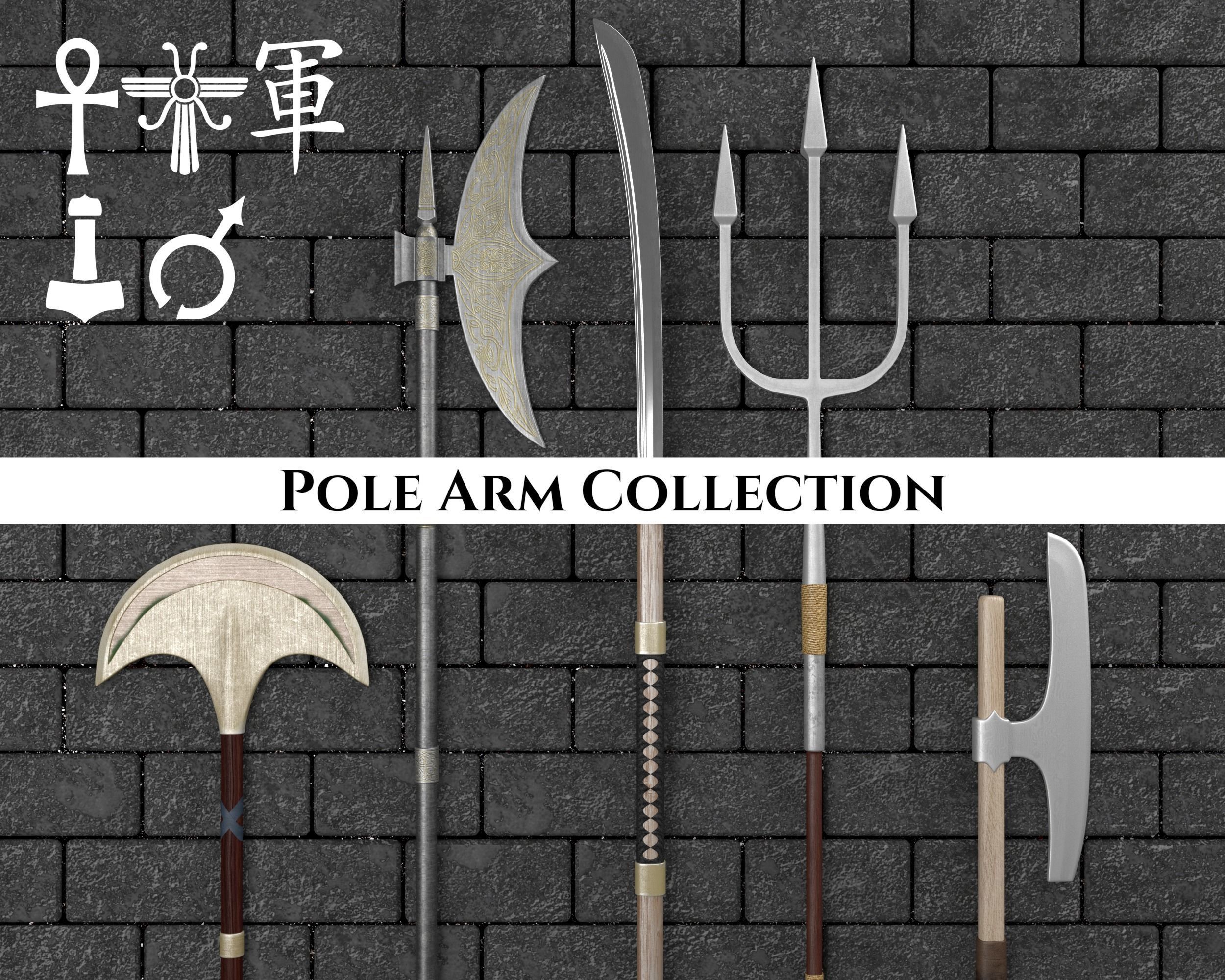 Ancient Collection Weapons Pole Arms VR / AR / low-poly | CGTrader