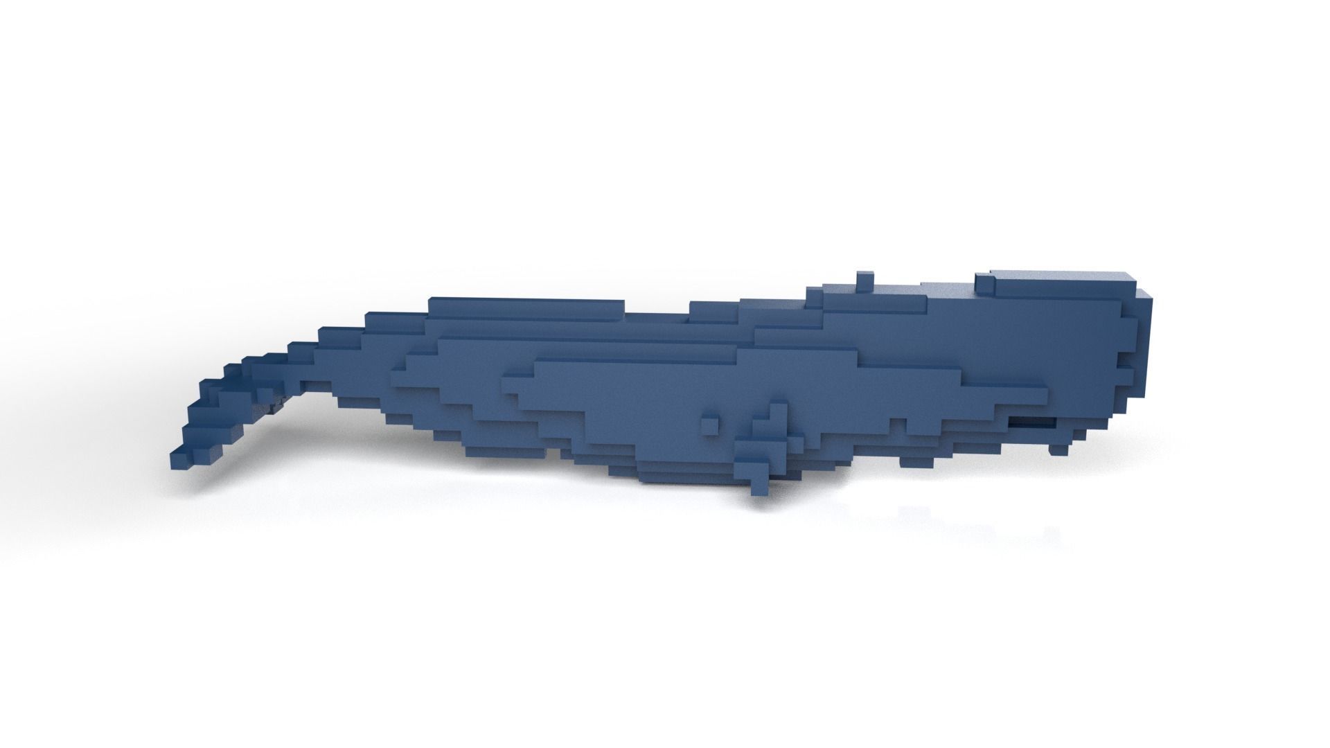 3D model Whale Minecraft Voxel VR / AR / low-poly | CGTrader