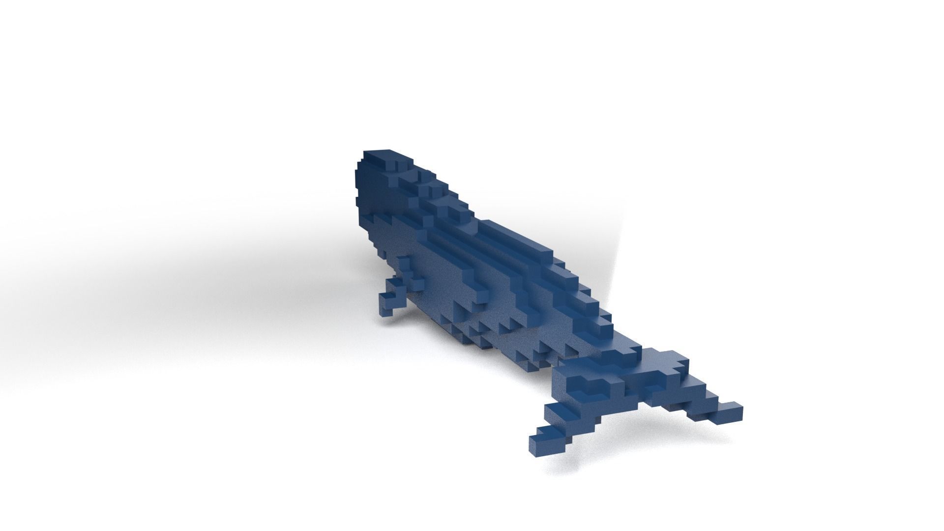3D model Whale Minecraft Voxel VR / AR / low-poly | CGTrader