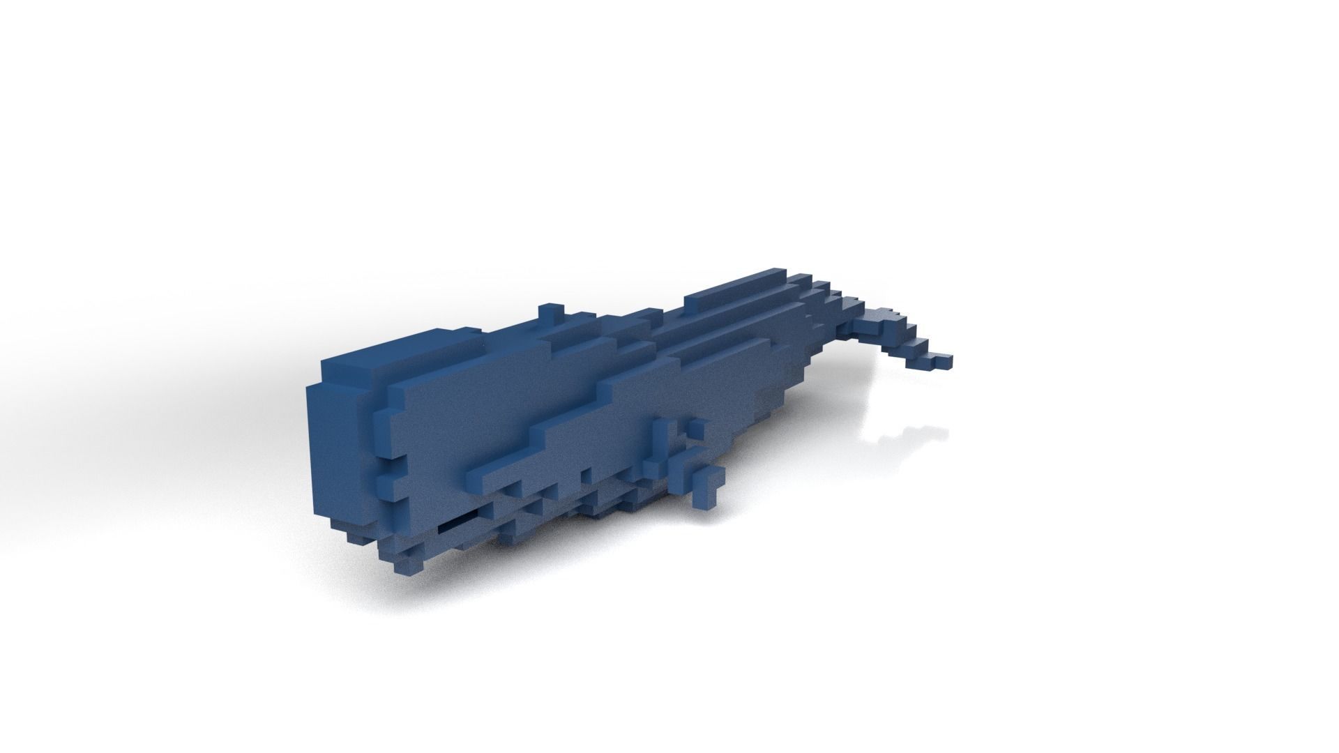 3D model Whale Minecraft Voxel VR / AR / low-poly | CGTrader