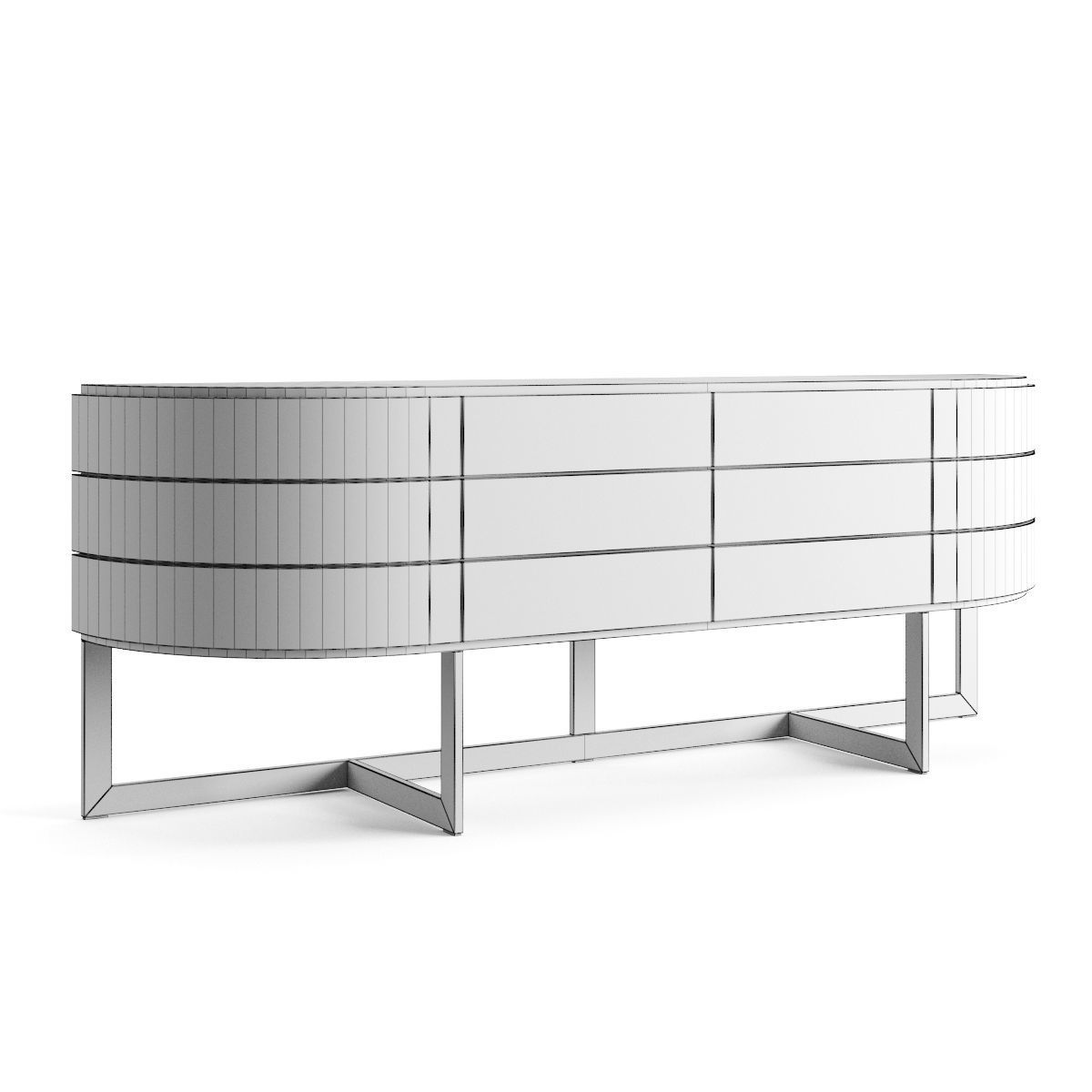 Potocco Diva Sideboard 3D model | CGTrader