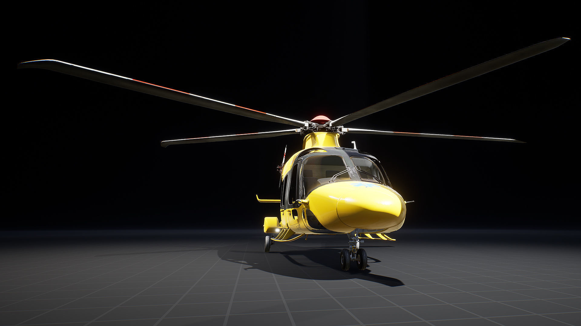 3D model Helicopter AW169 VR / AR / low-poly rigged animated | CGTrader