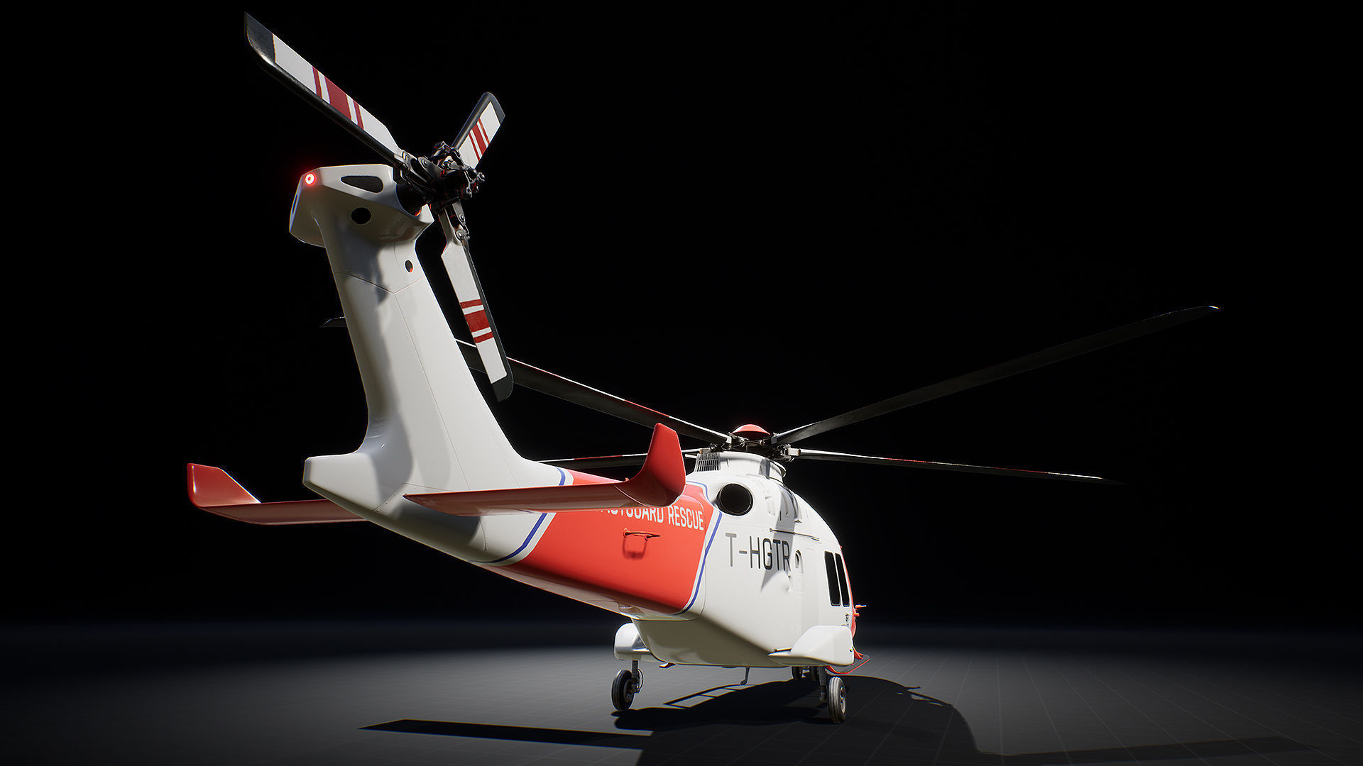 3D model Helicopter AW169 VR / AR / low-poly rigged animated | CGTrader