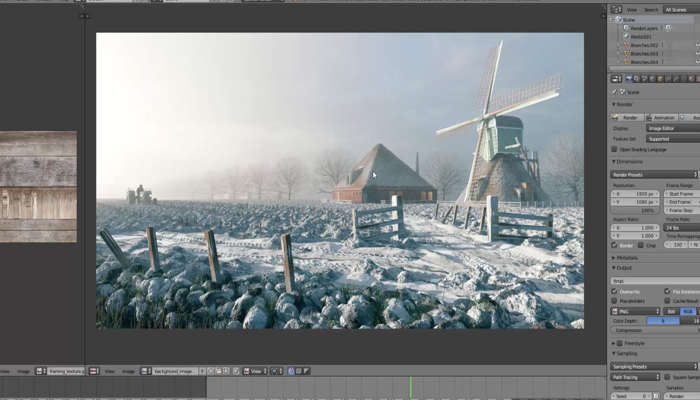 3D model snow farm Scene VR / AR / low-poly | CGTrader