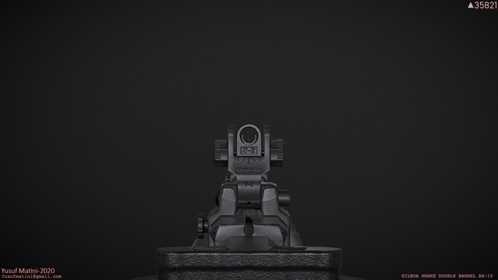 3D model Gilboa Snake Double Barrel AR-15 VR / AR / low-poly | CGTrader